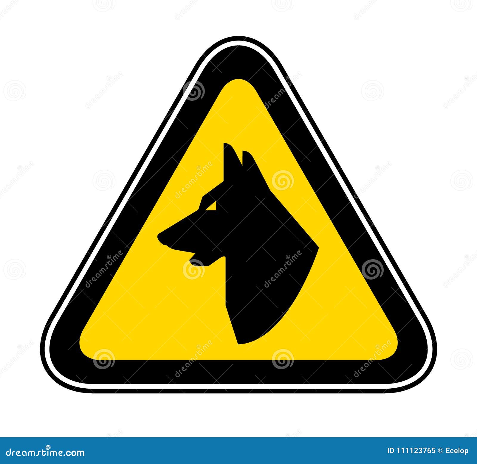 Triangular Warning Hazard Symbol Stock Vector - Illustration of caution ...
