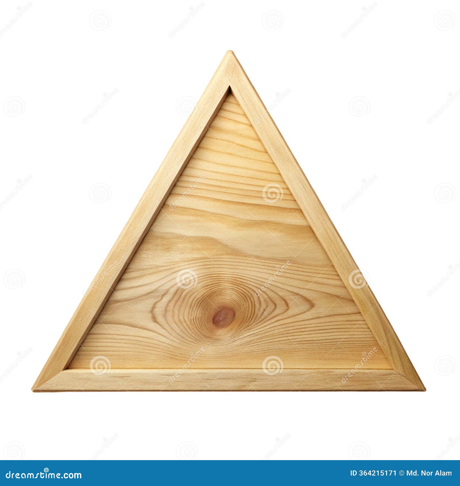 Triangular Wooden Signboard Isolated On White Background Royalty-Free ...