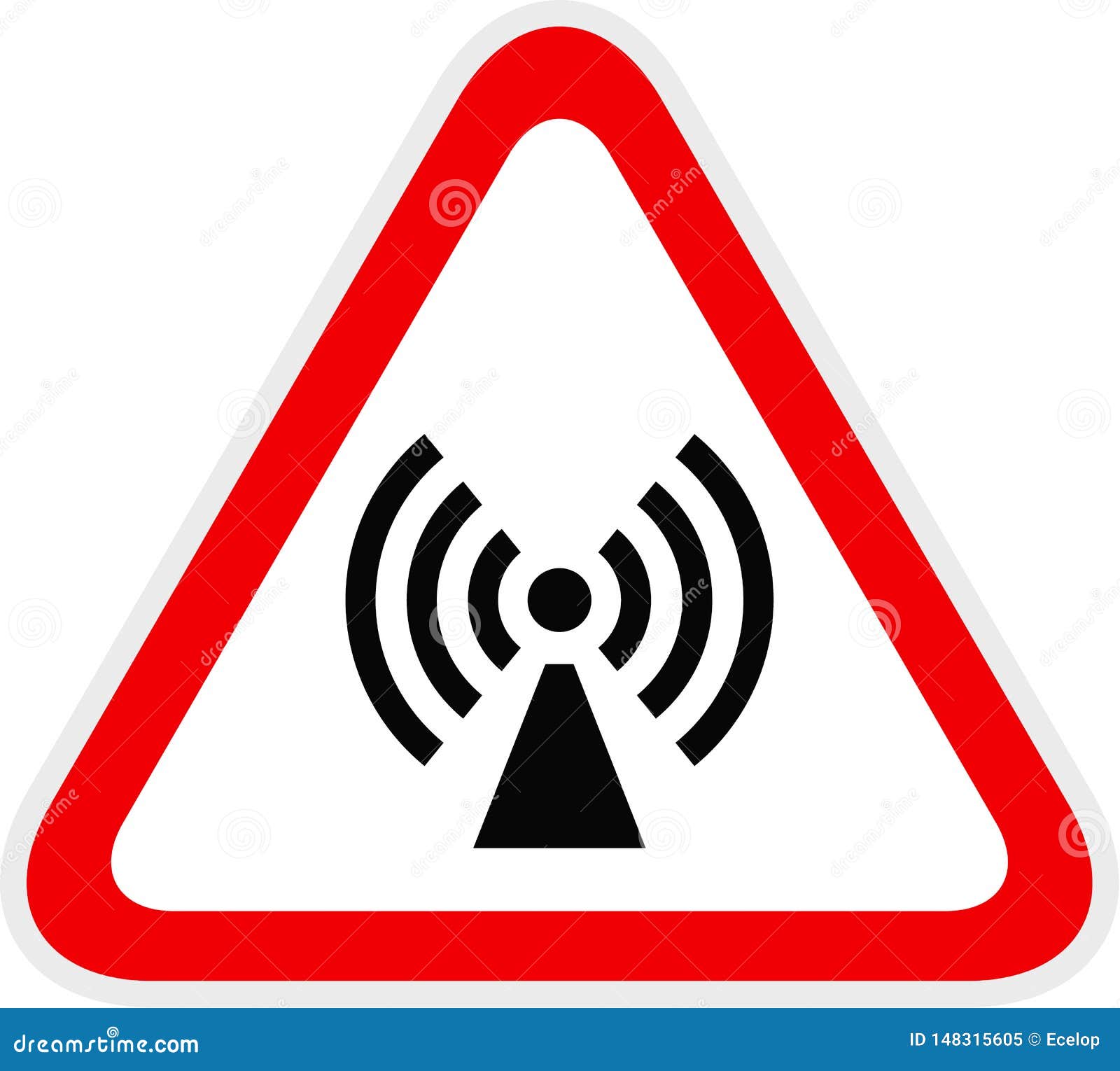 Triangular Yellow Warning Hazard Symbol Stock Vector - Illustration of ...