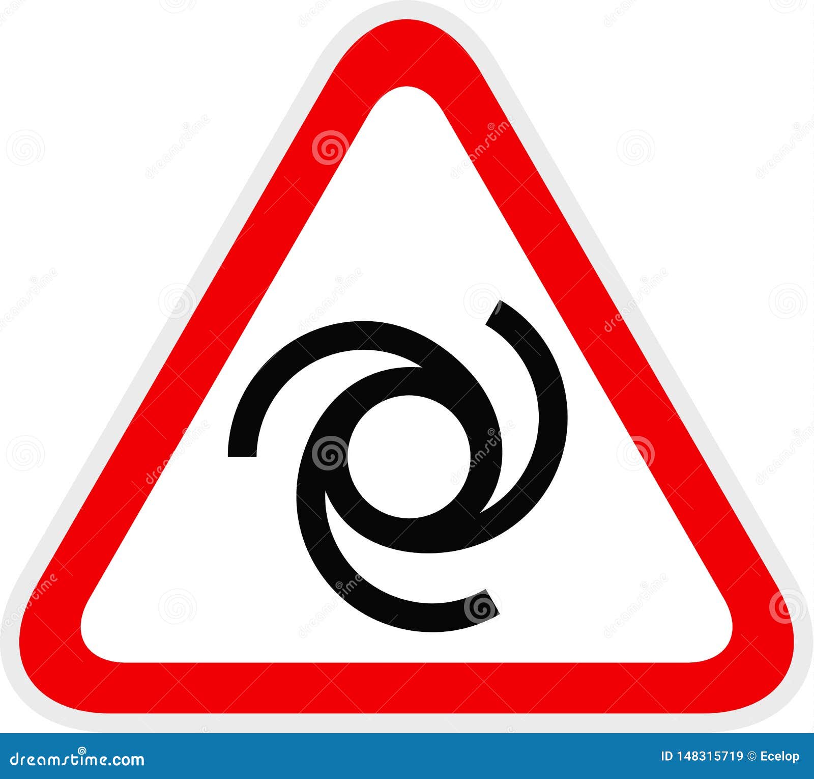 Triangular Yellow Warning Hazard Symbol Stock Vector - Illustration of ...