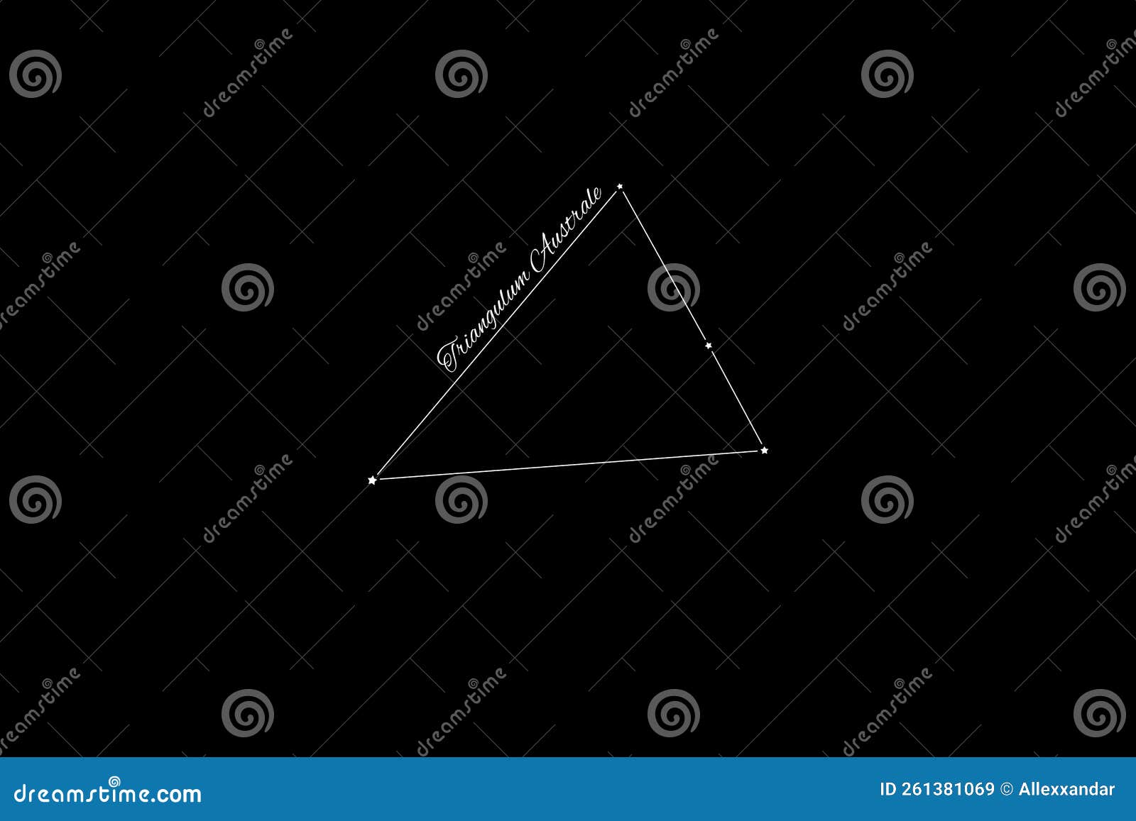 Triangulum Australe Constellation, Cluster of Stars, Southern Triangle ...