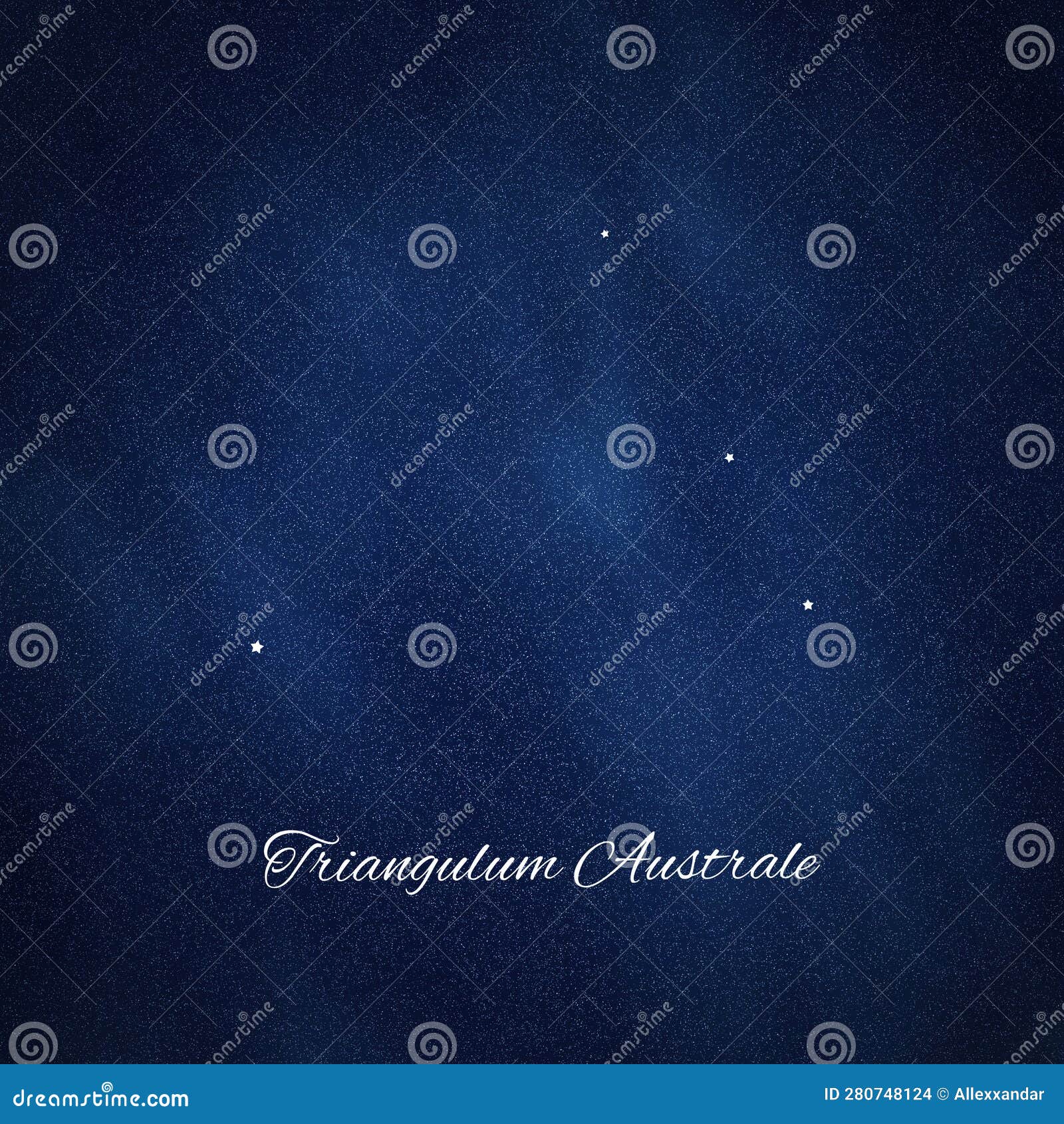 Triangulum Australe Constellation, Cluster of Stars, Southern Triangle ...