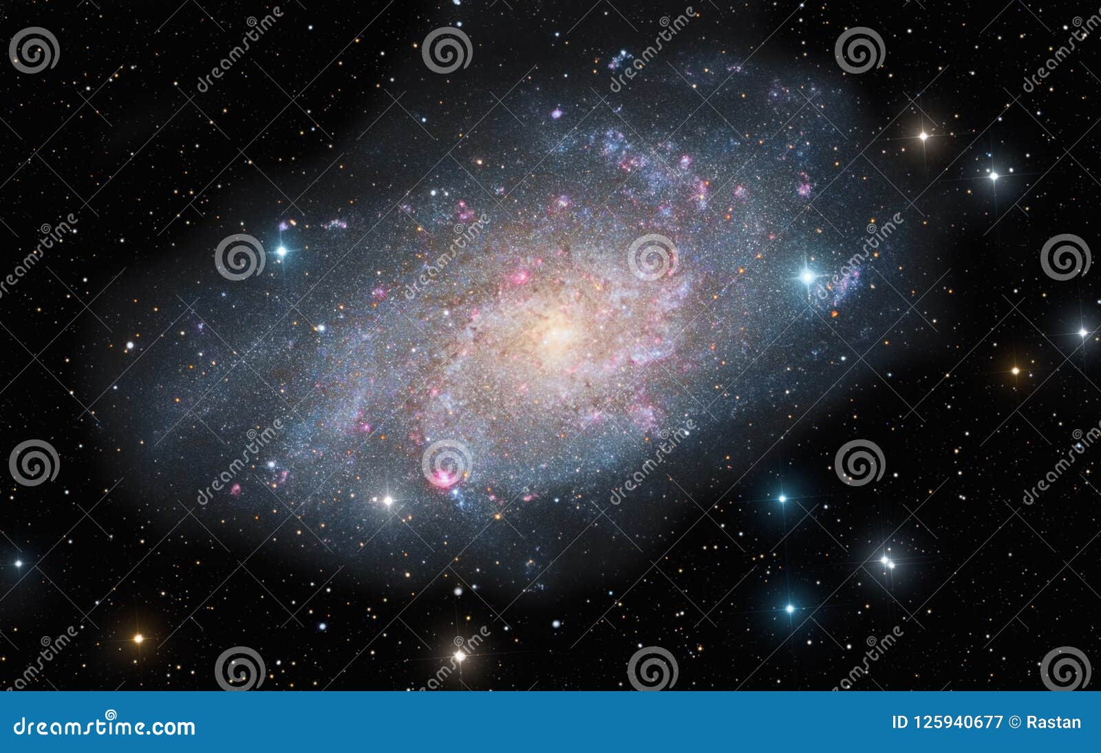 The Triangulum Galaxy stock image. Image of infinite - 125940677