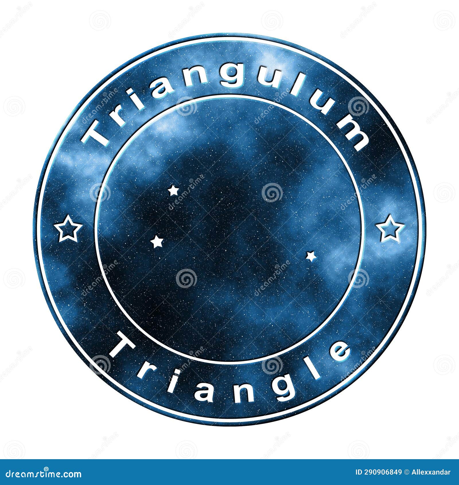 Triangulum Star Constellation,Triangle Constellation Stock Image ...
