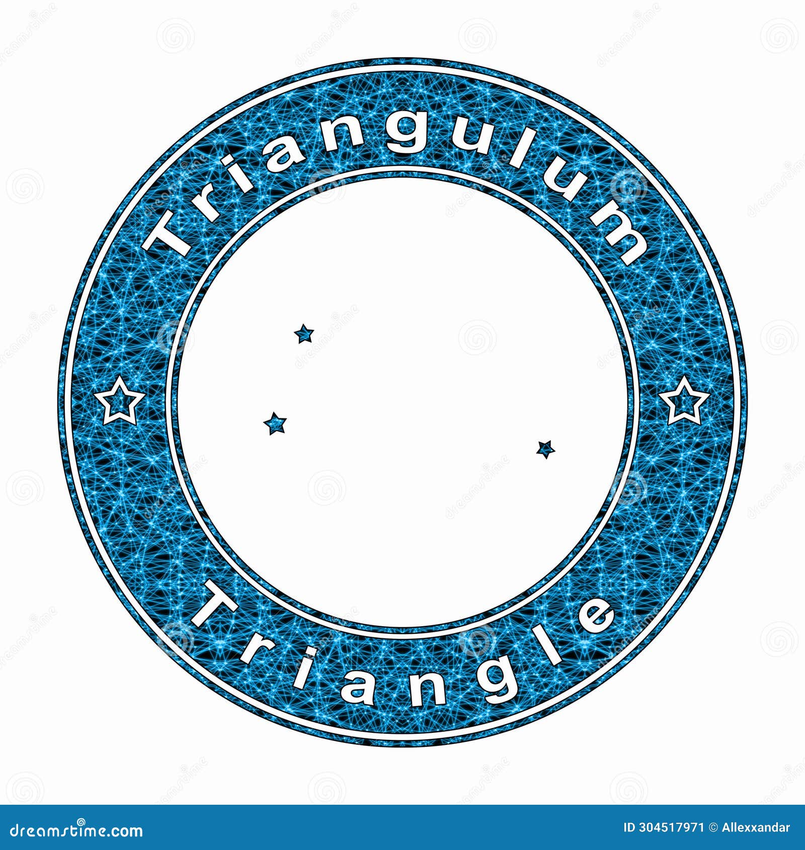 Triangulum Star Constellation,Triangle Constellation Stock Image ...