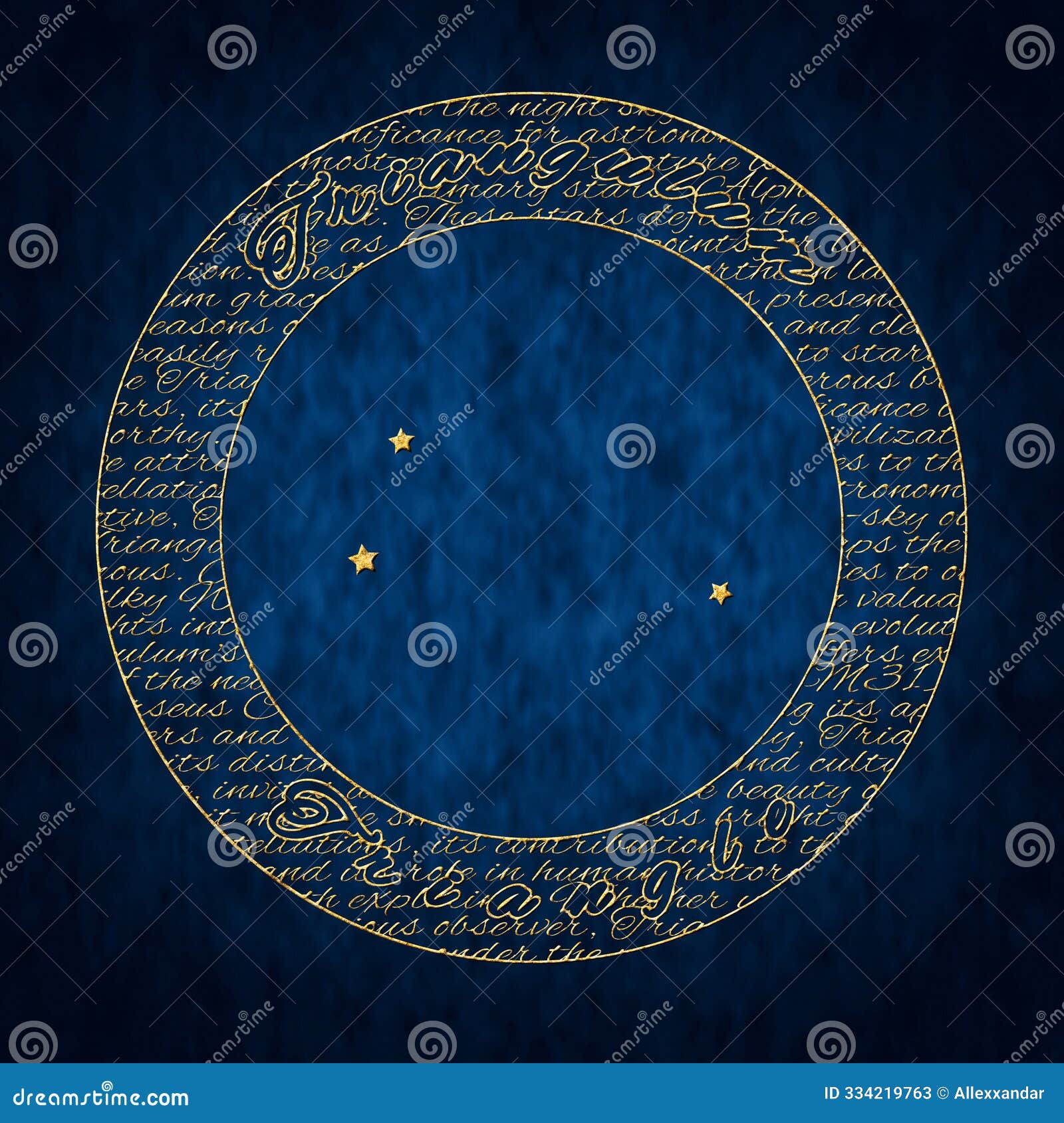 Triangulum Star Constellation,Triangle Constellation Stock Image ...