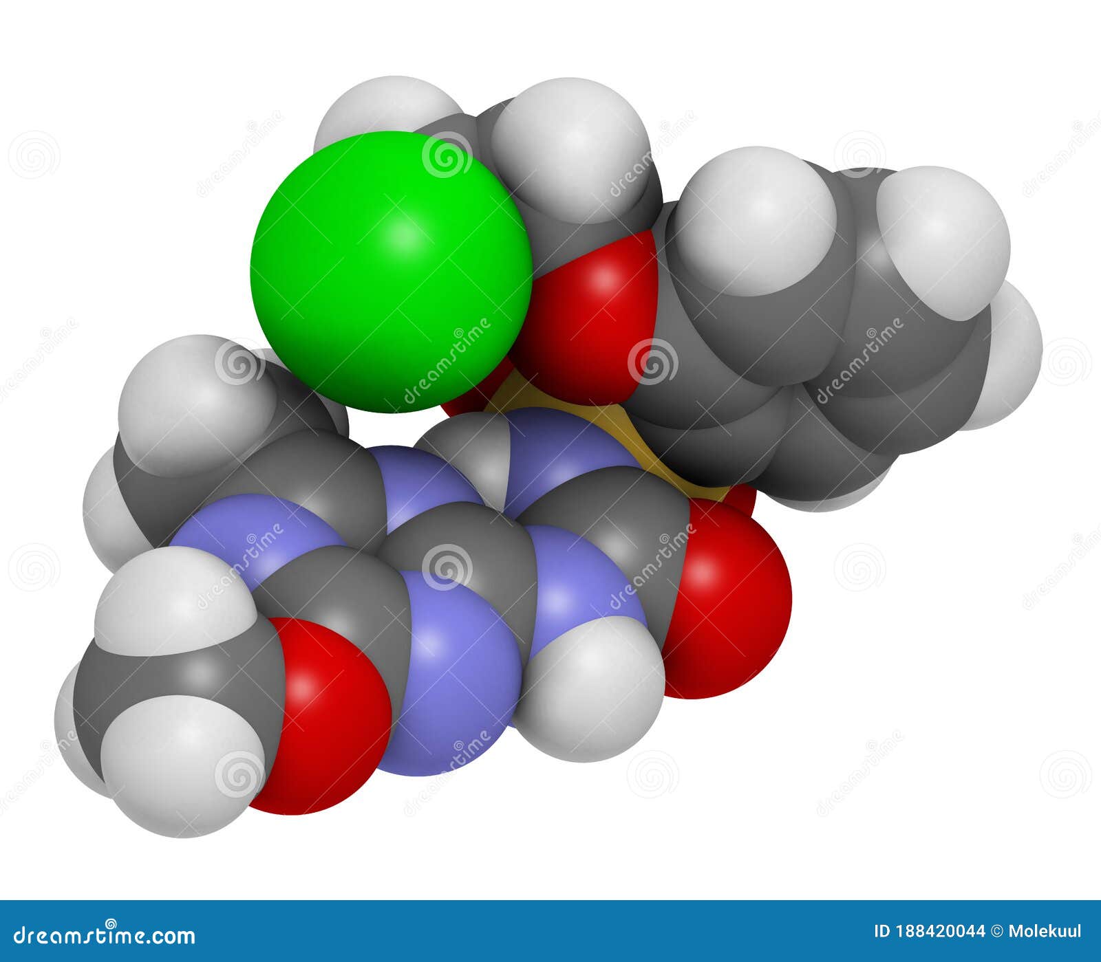 Triasulfuron Herbicide Molecule. 3D Rendering Stock Illustration ...