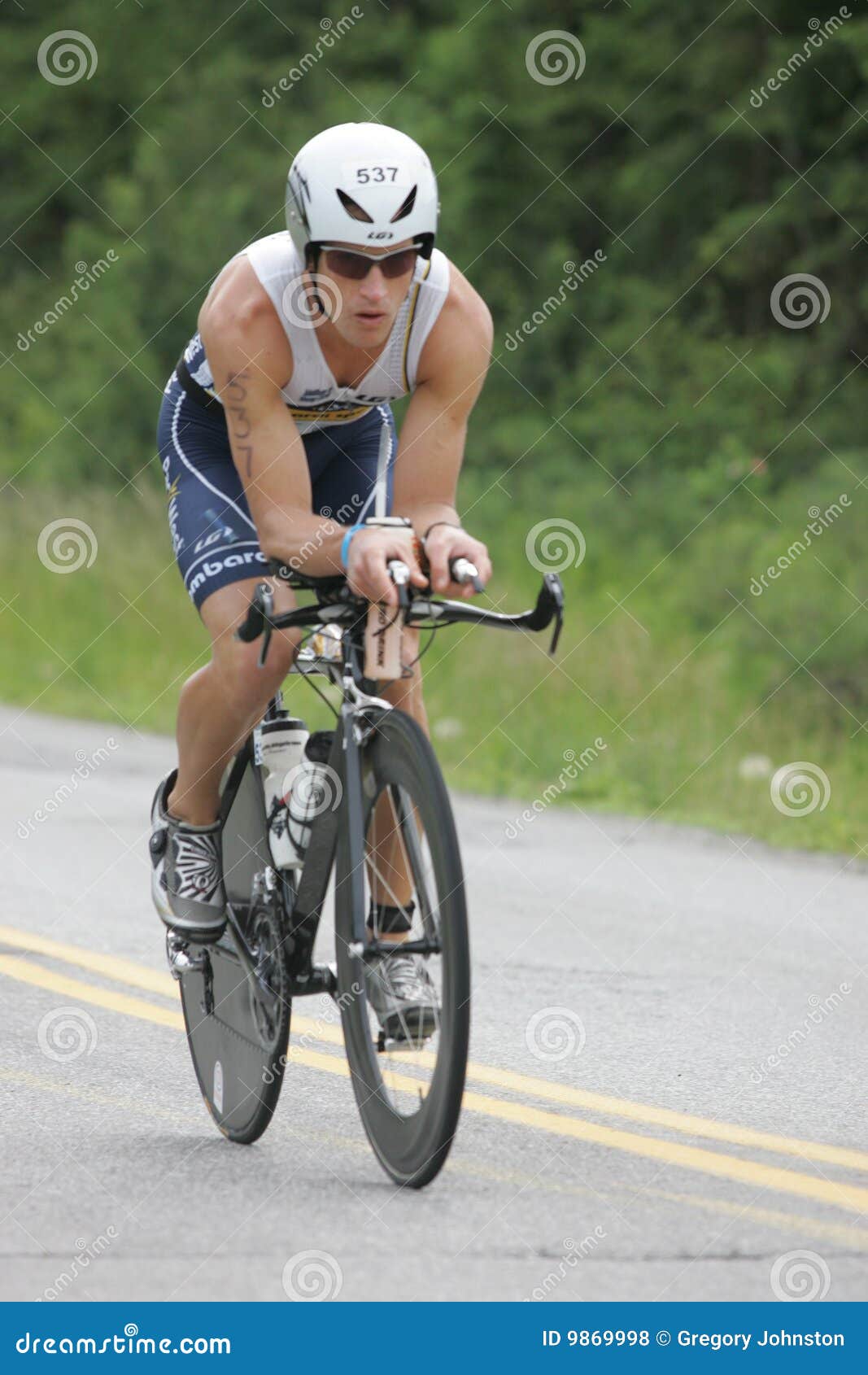 Triathlete Adam, Zastrow editorial stock photo. Image of bicycle - 9869998