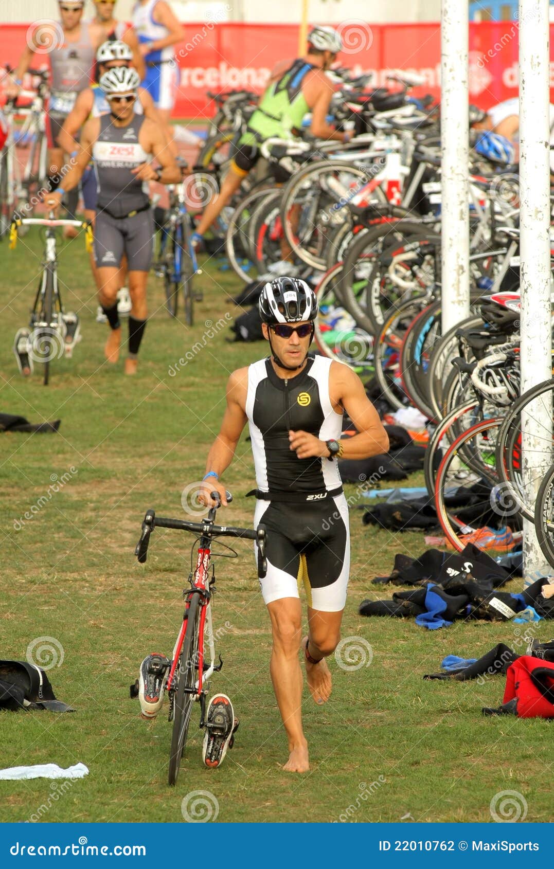 Triathlete on Transition Zone Editorial Photography - Image of active ...