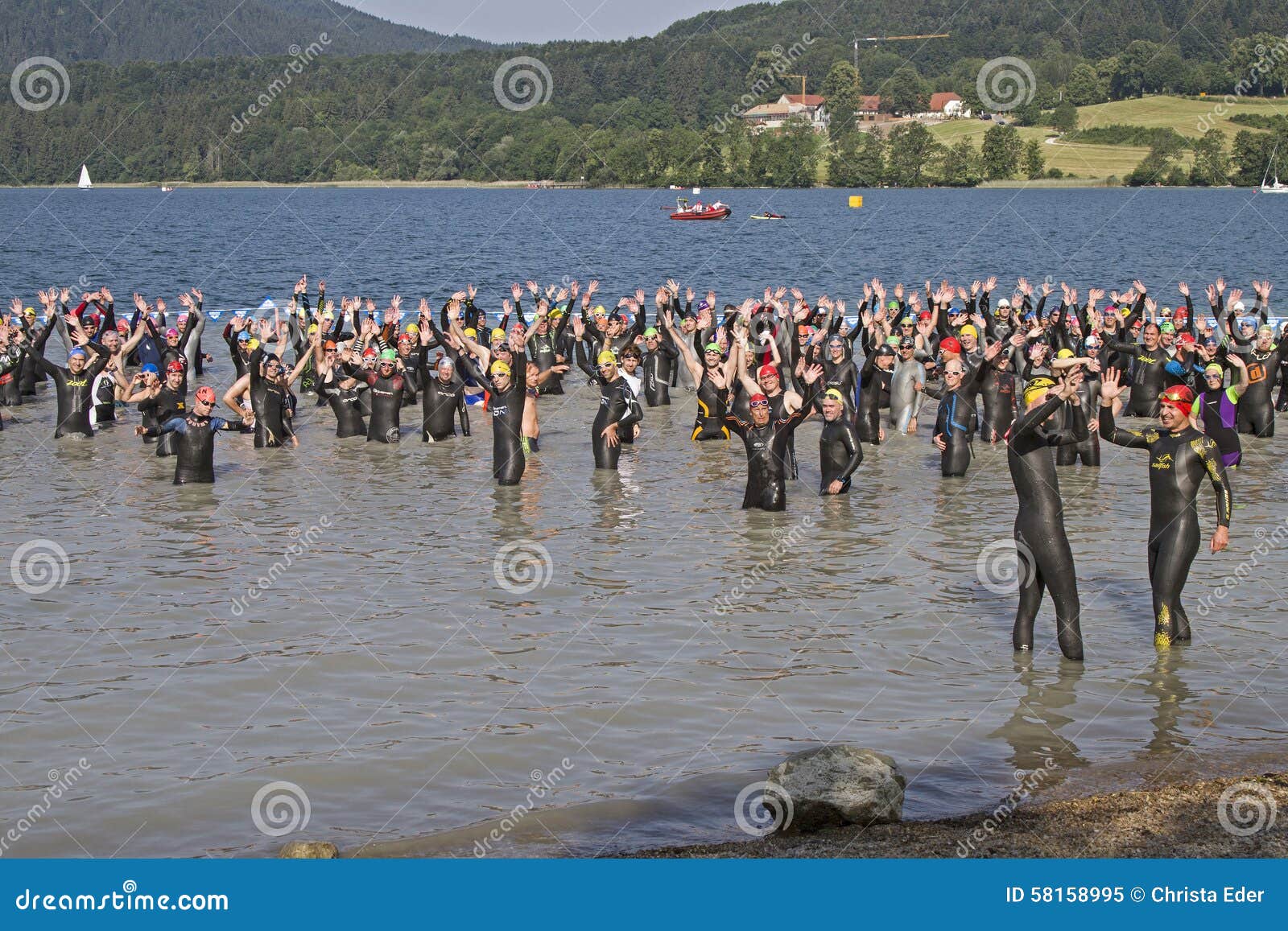 Triathlon start editorial image. Image of start, competition - 58158995