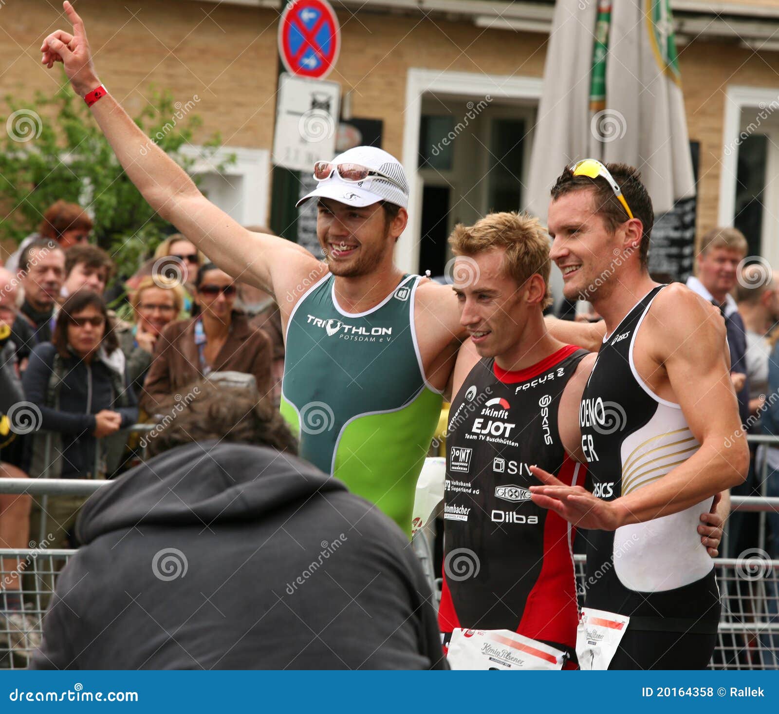 Triathlon winners editorial stock photo. Image of suit - 20164358