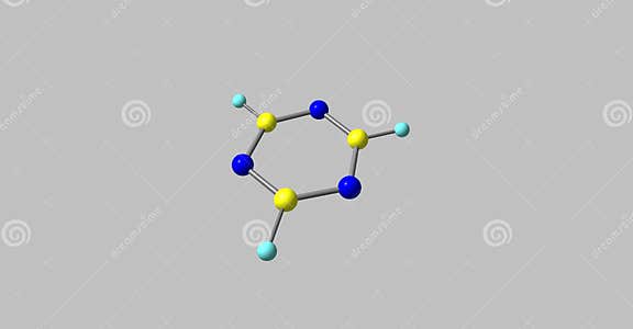 Triazine Molecular Structure Isolated on Grey Stock Illustration ...