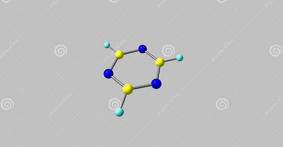 Triazine Molecular Structure Isolated on Grey Stock Illustration ...