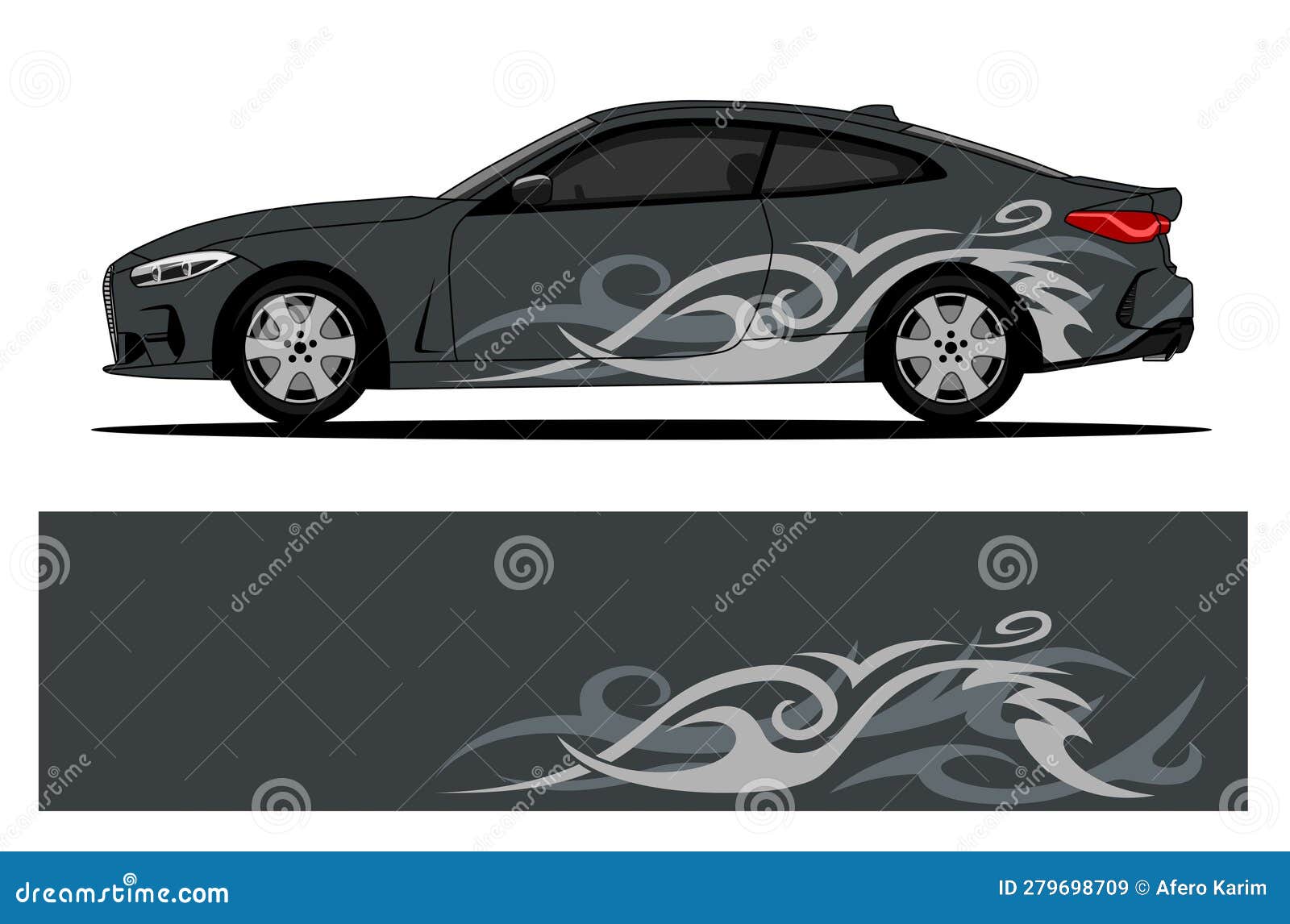 Tribal Abstract Wrap Design. Stock Vector - Illustration of road ...