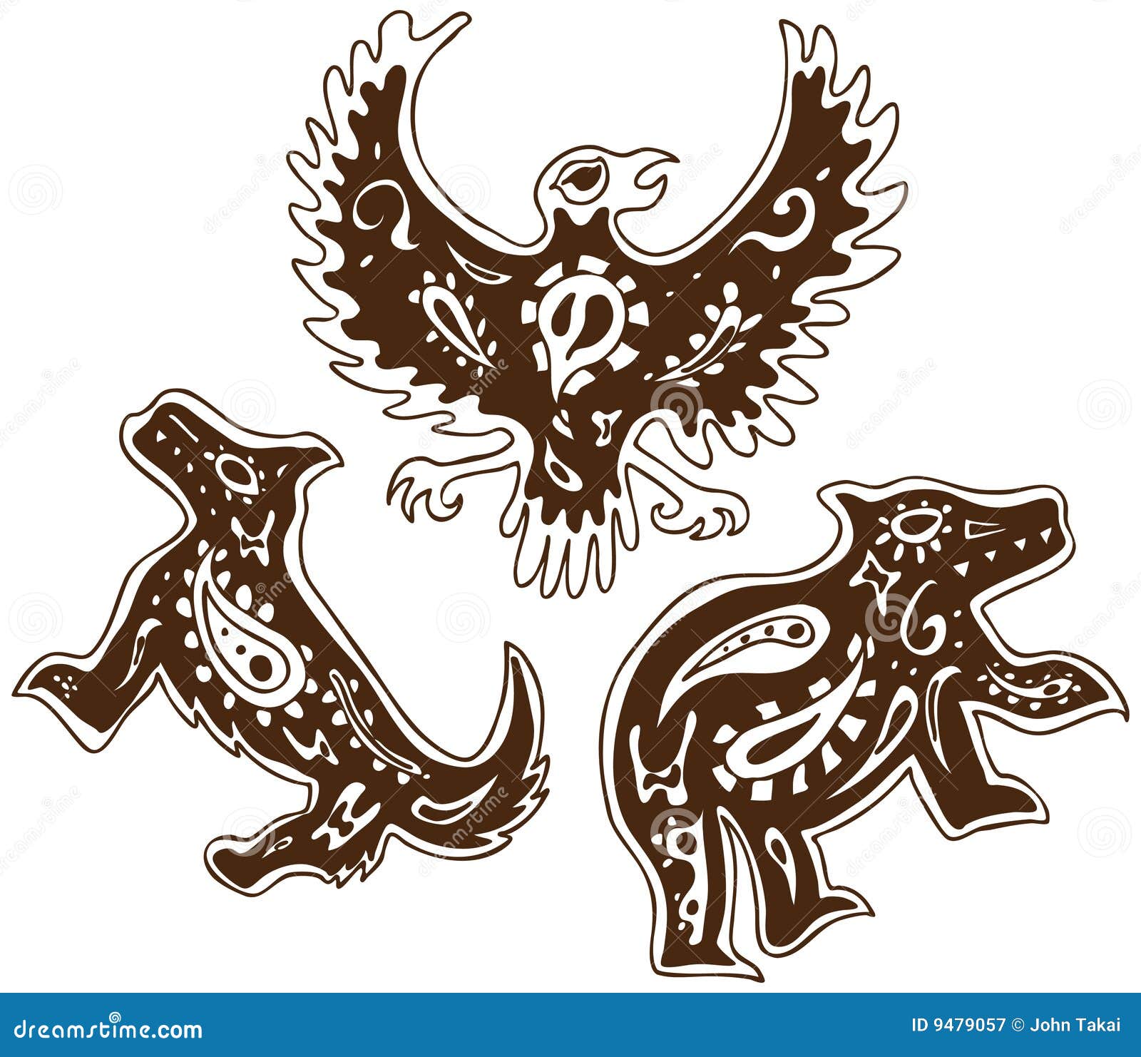 Aboriginal Hawk Vector Illustration | CartoonDealer.com #5447980