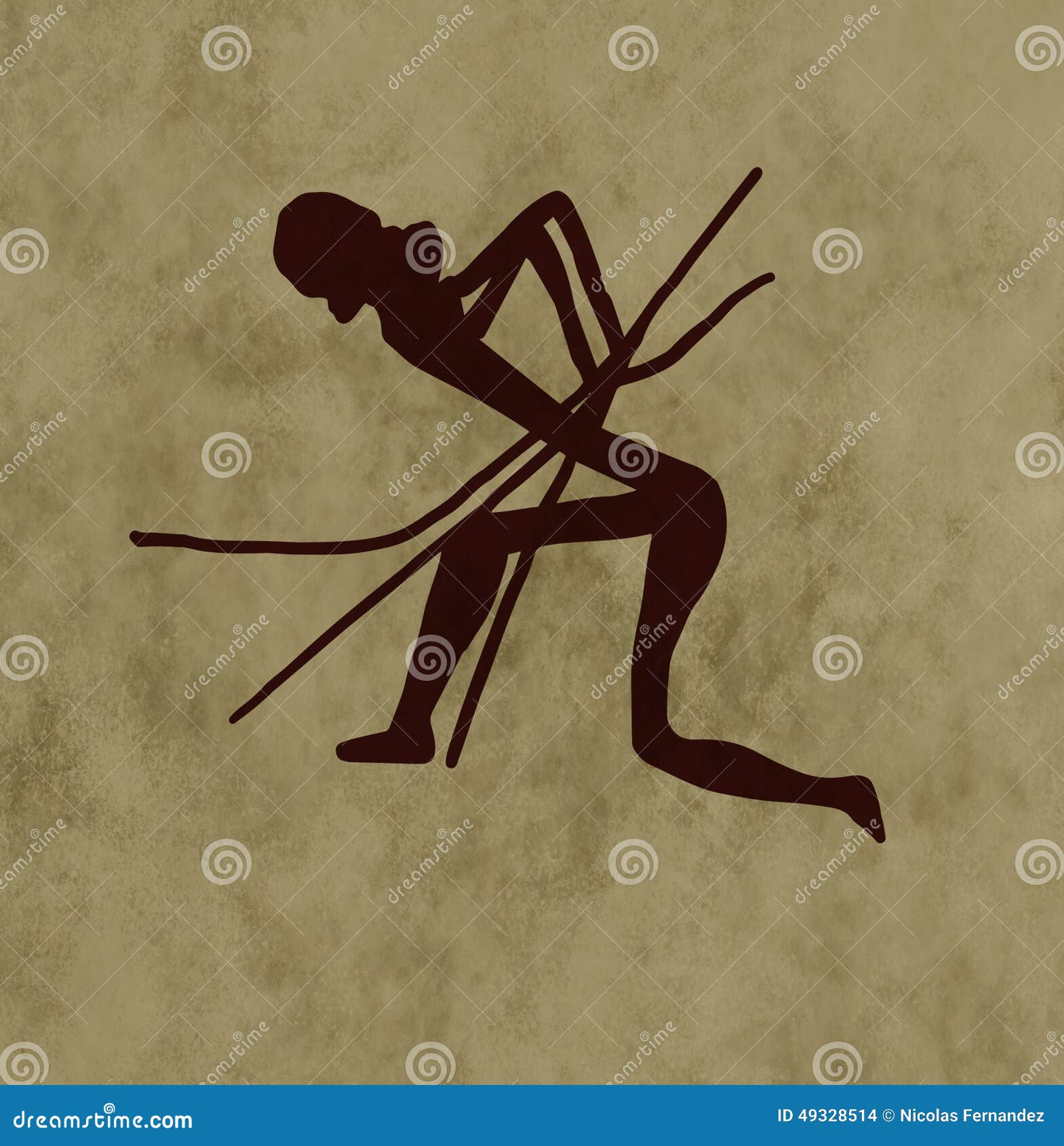 Tribal archer stock illustration. Illustration of people - 49328514