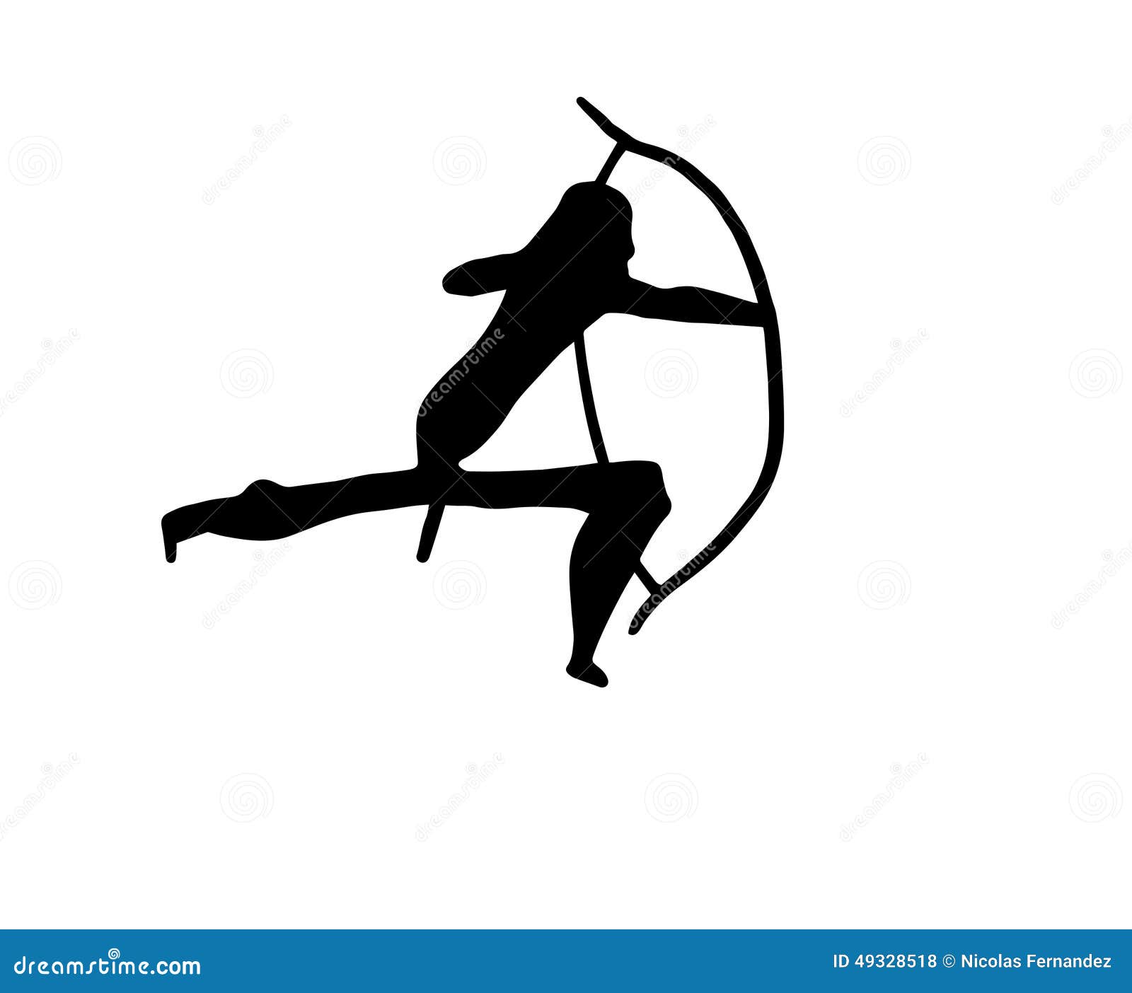 Tribal archer stock illustration. Illustration of primitive - 49328518