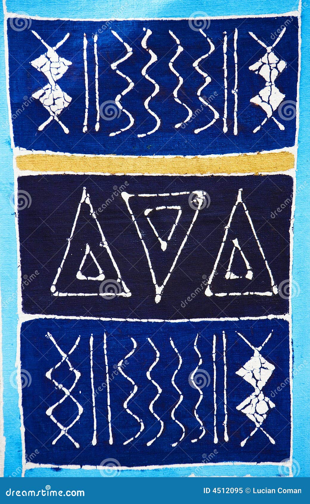 Tribal art stock image. Image of painting, africa, blue - 4512095