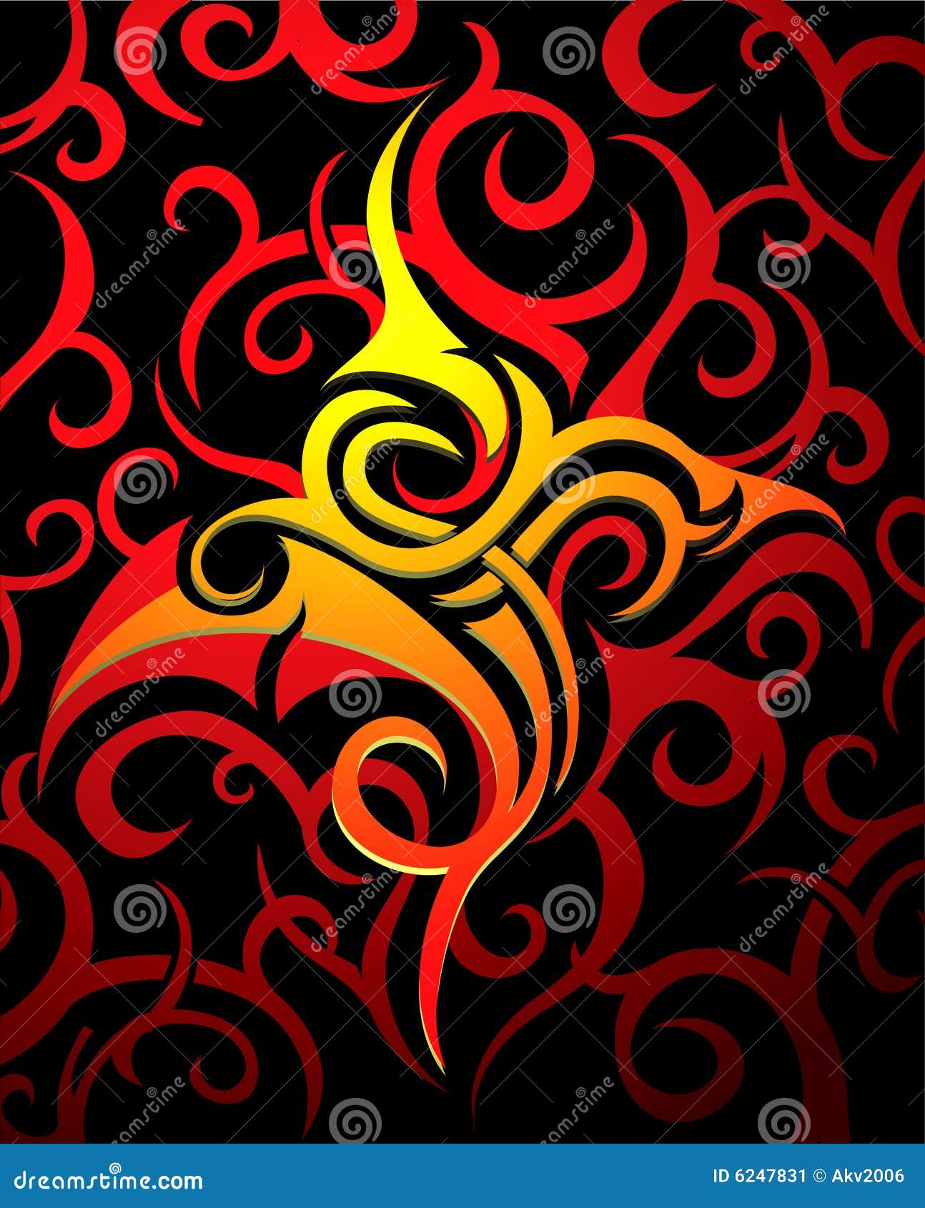 Tribal art stock vector. Illustration of elegant, nature - 6247831