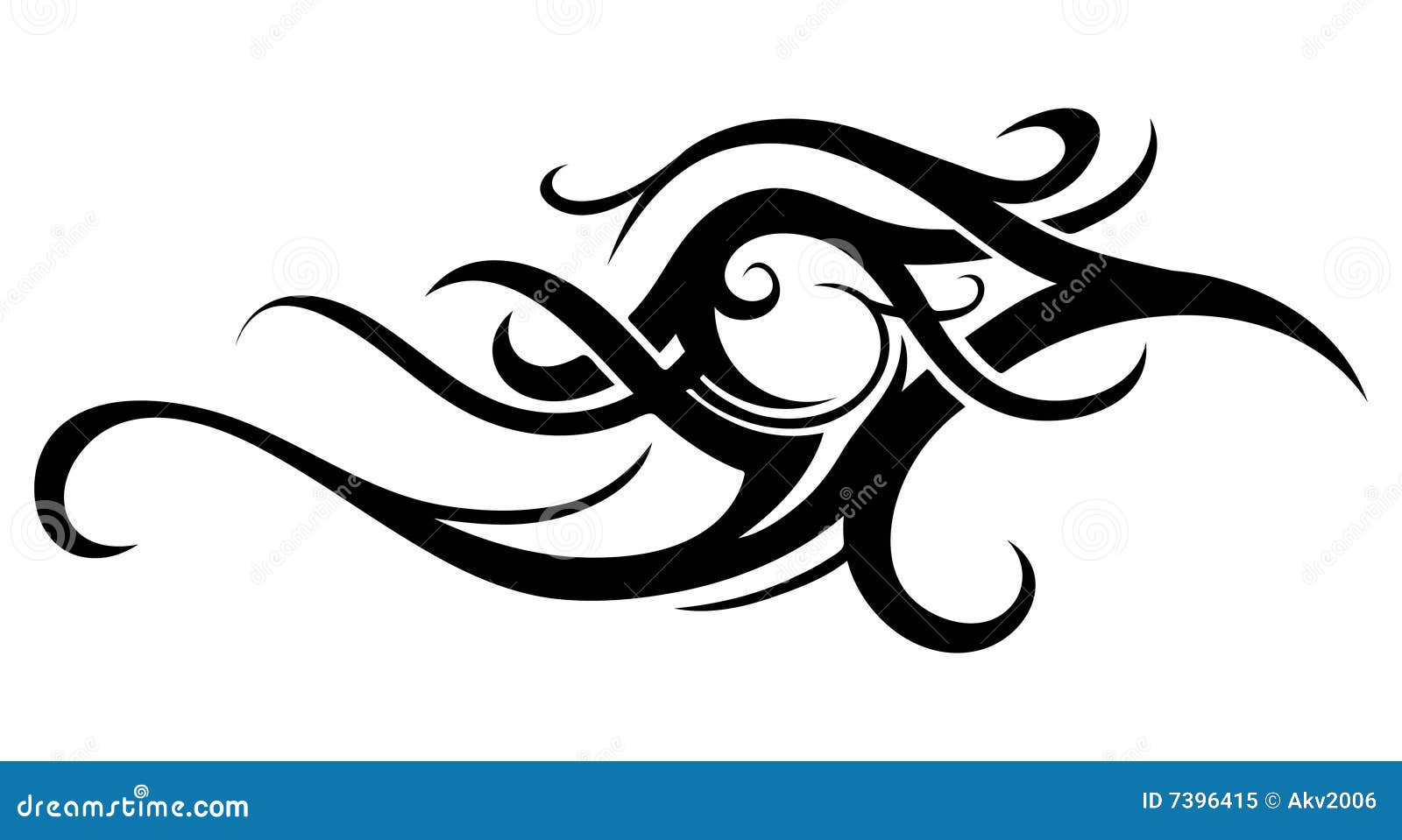 Tribal art stock vector. Illustration of wind, lines, abstract - 7396415