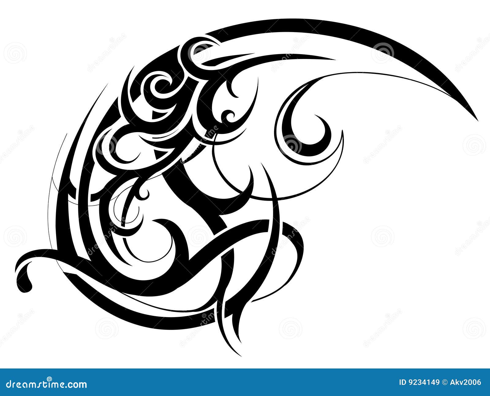 Tribal art stock vector. Illustration of texture, curl - 9234149