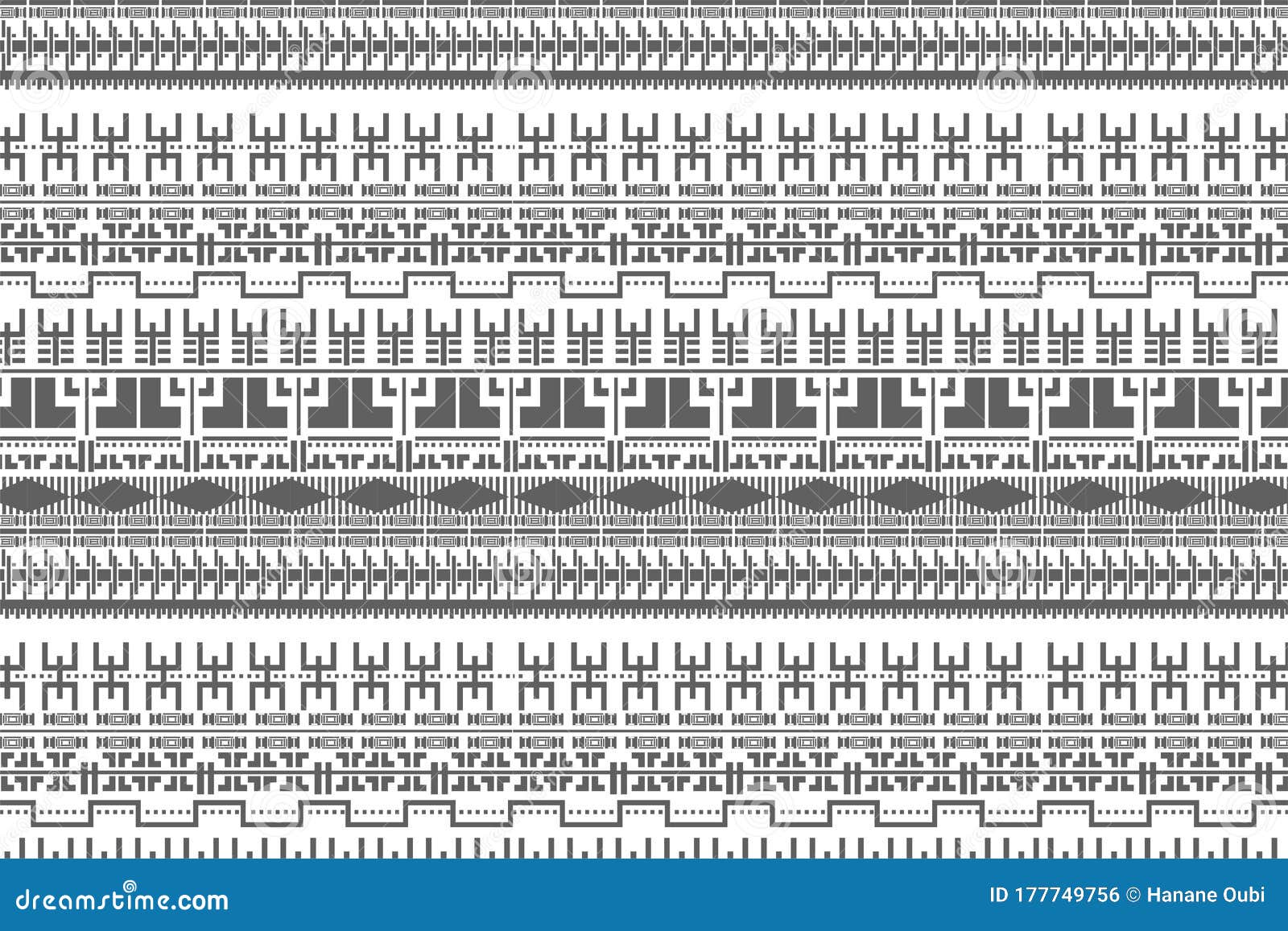 Tribal Art Pattern. Ethnic Geometric Print. Aztec Colorful Repeating ...