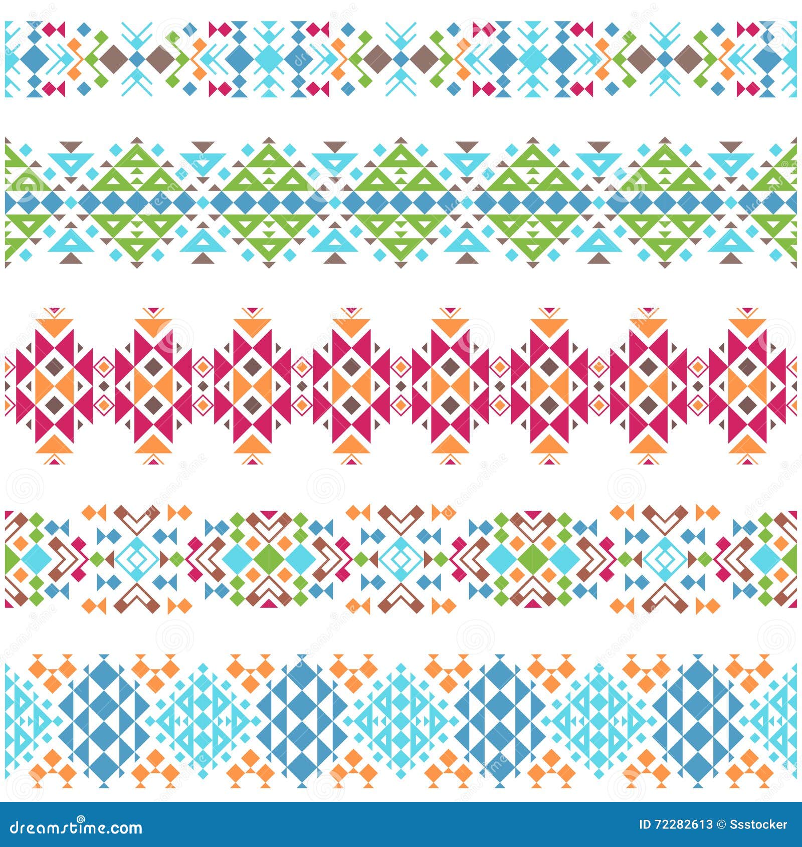 Aztec, Ethnic Style Headdress With Decorative And Plain Feathers, Beads ...