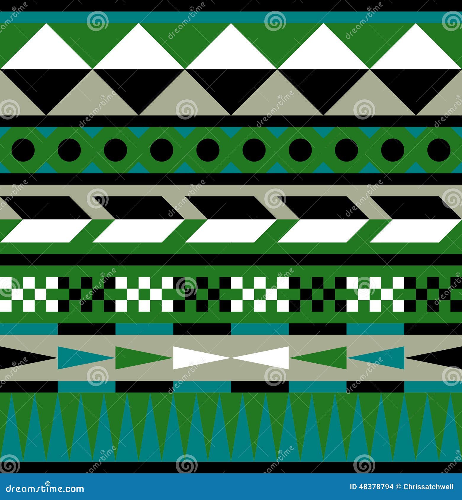 Tribal Aztec Pattern of Earth Colors - Illustration Stock Illustration ...
