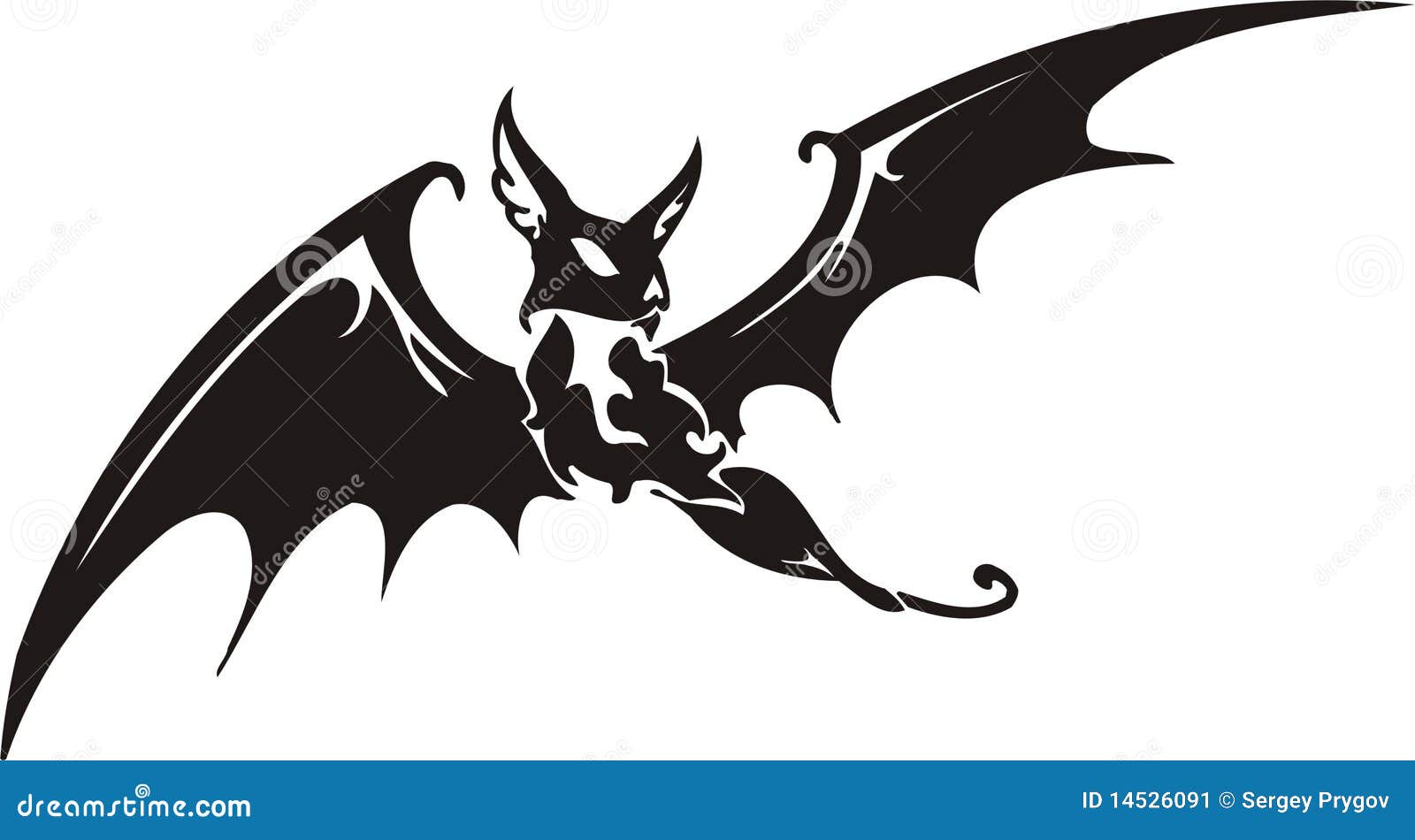 Tribal Bat . stock illustration. Illustration of spooky - 14526091