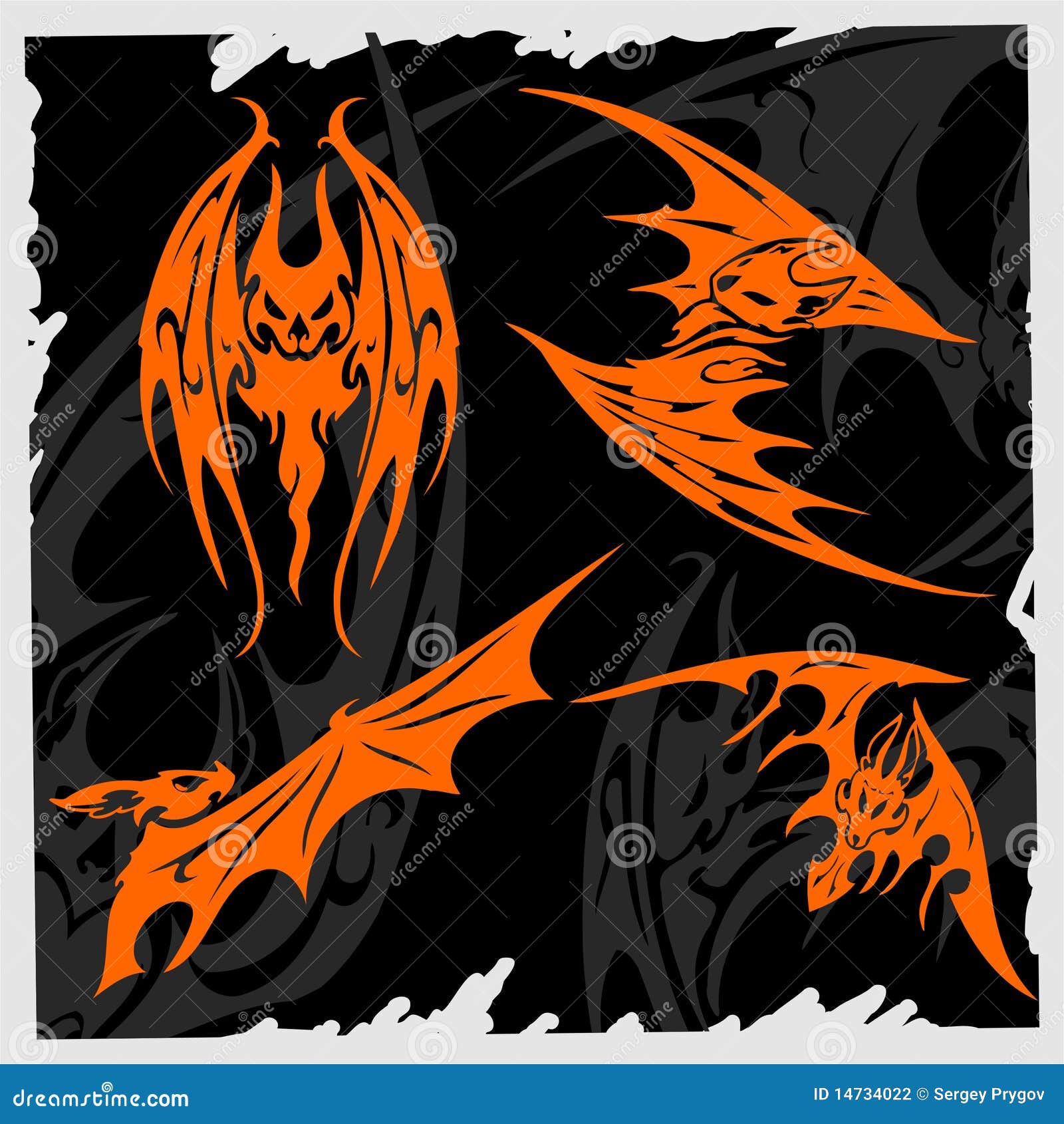 Tribal Bat. stock vector. Illustration of animals, clip - 14734022