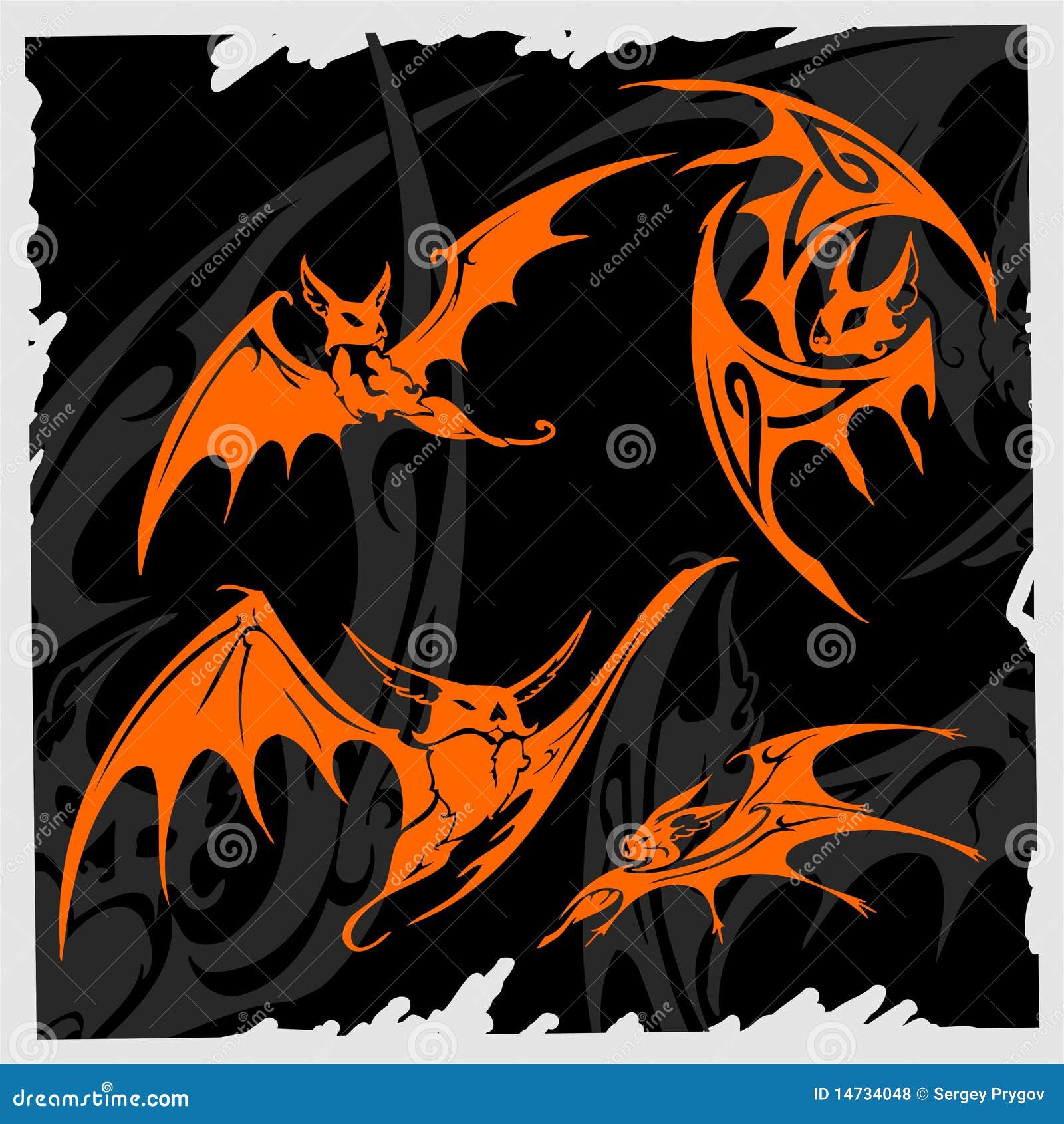 Tribal Bat. stock vector. Illustration of flying, mystery - 14734048