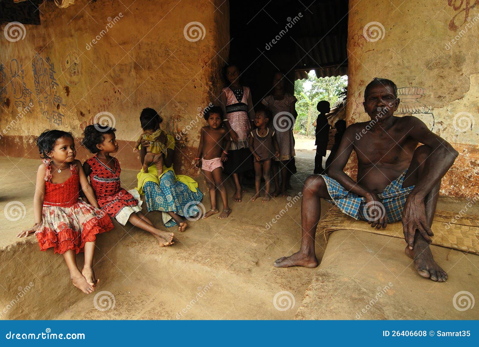 Tribal Community in Orissa editorial stock photo. Image of home - 26406608