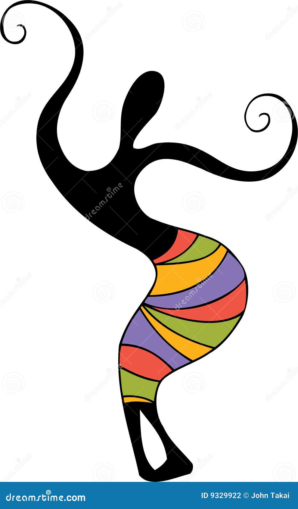 Tribal Dancing stock vector. Illustration of element, vector - 9329922
