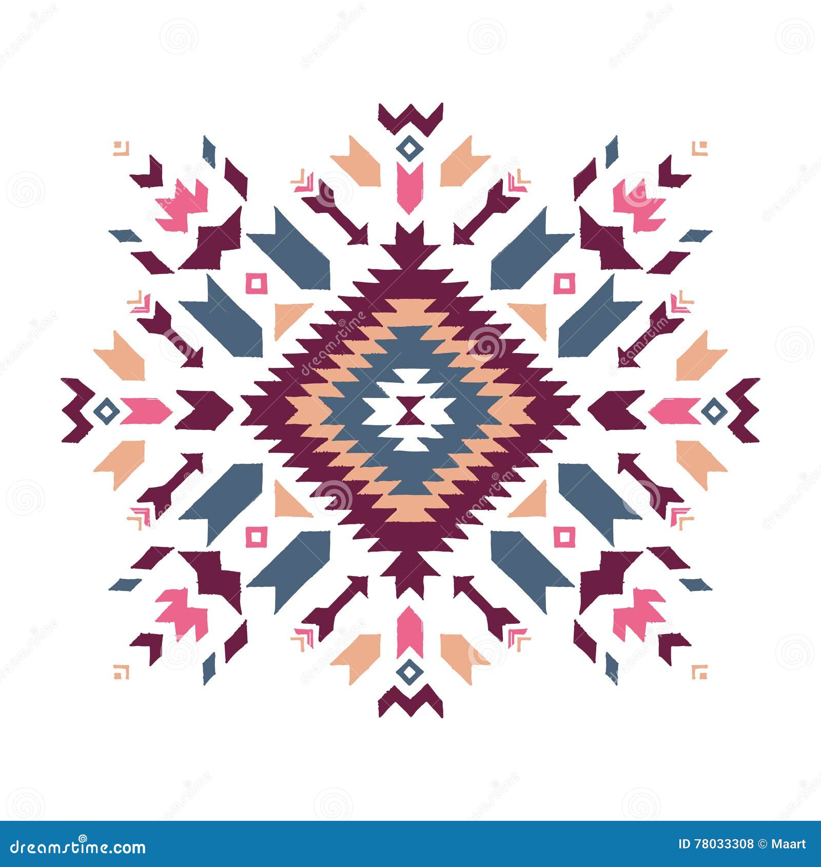 Tribal design element stock vector. Illustration of handmade - 78033308
