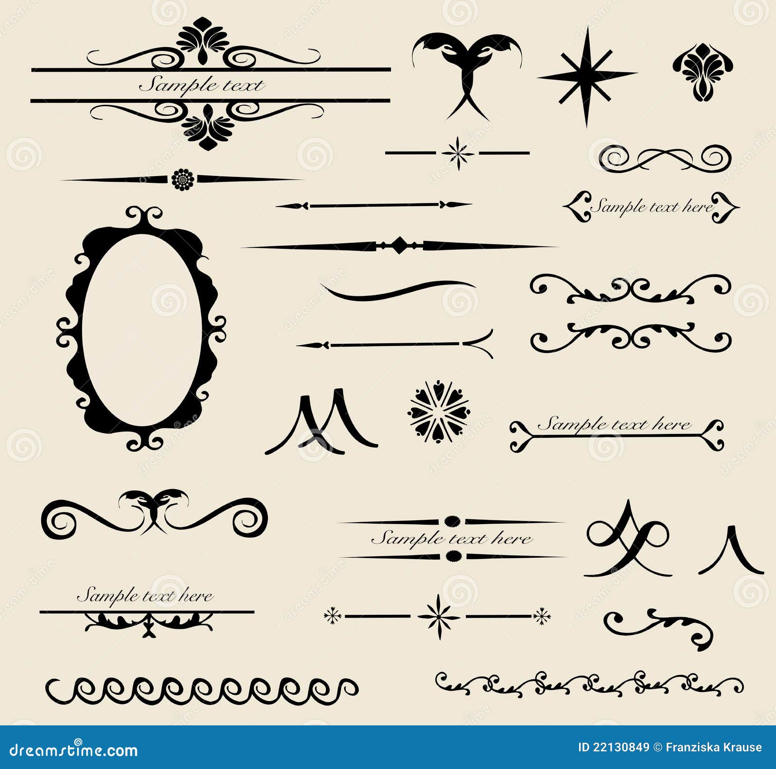 Tribal design set stock illustration. Illustration of ornaments - 22130849