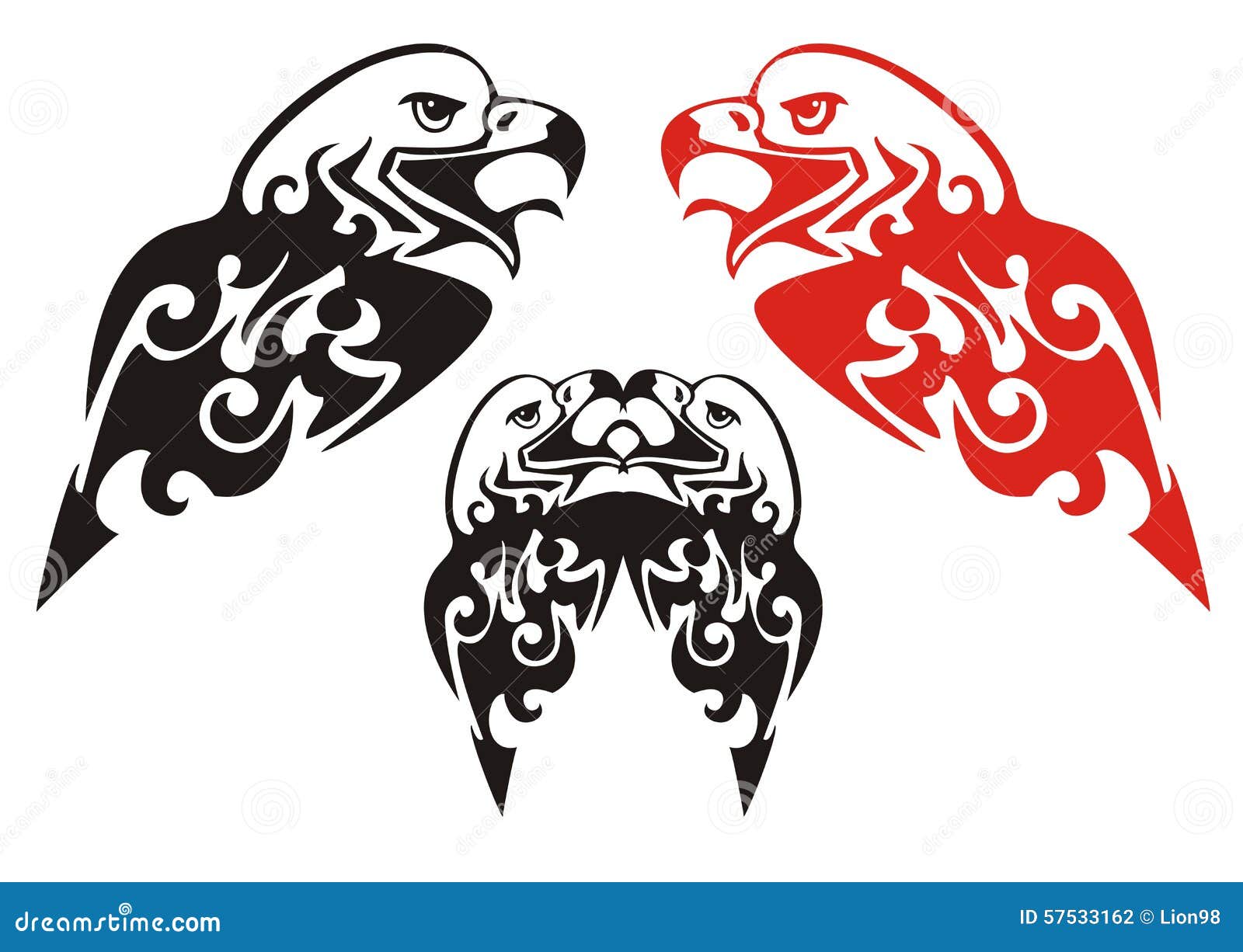Tribal Eagle Vector Illustration | CartoonDealer.com #56016853