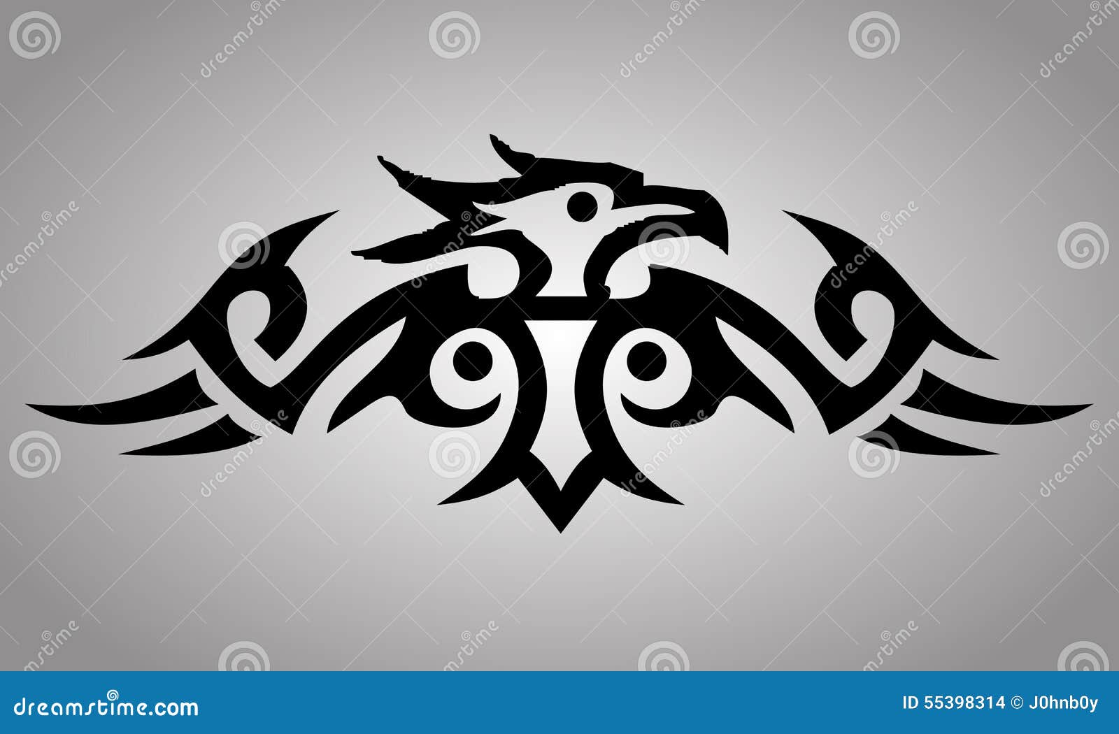 Tribal Eagle Symbols And Eagle Circles Vector Illustration ...