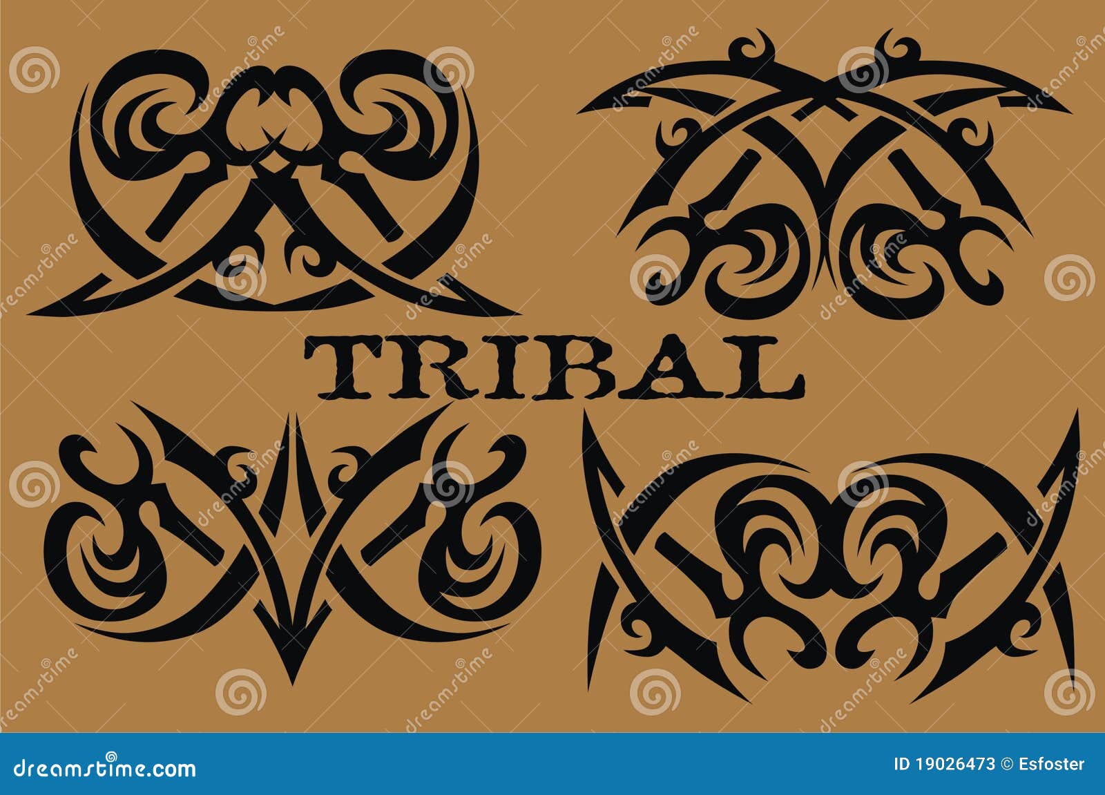 Tribal element design stock vector. Illustration of indigenous - 19026473