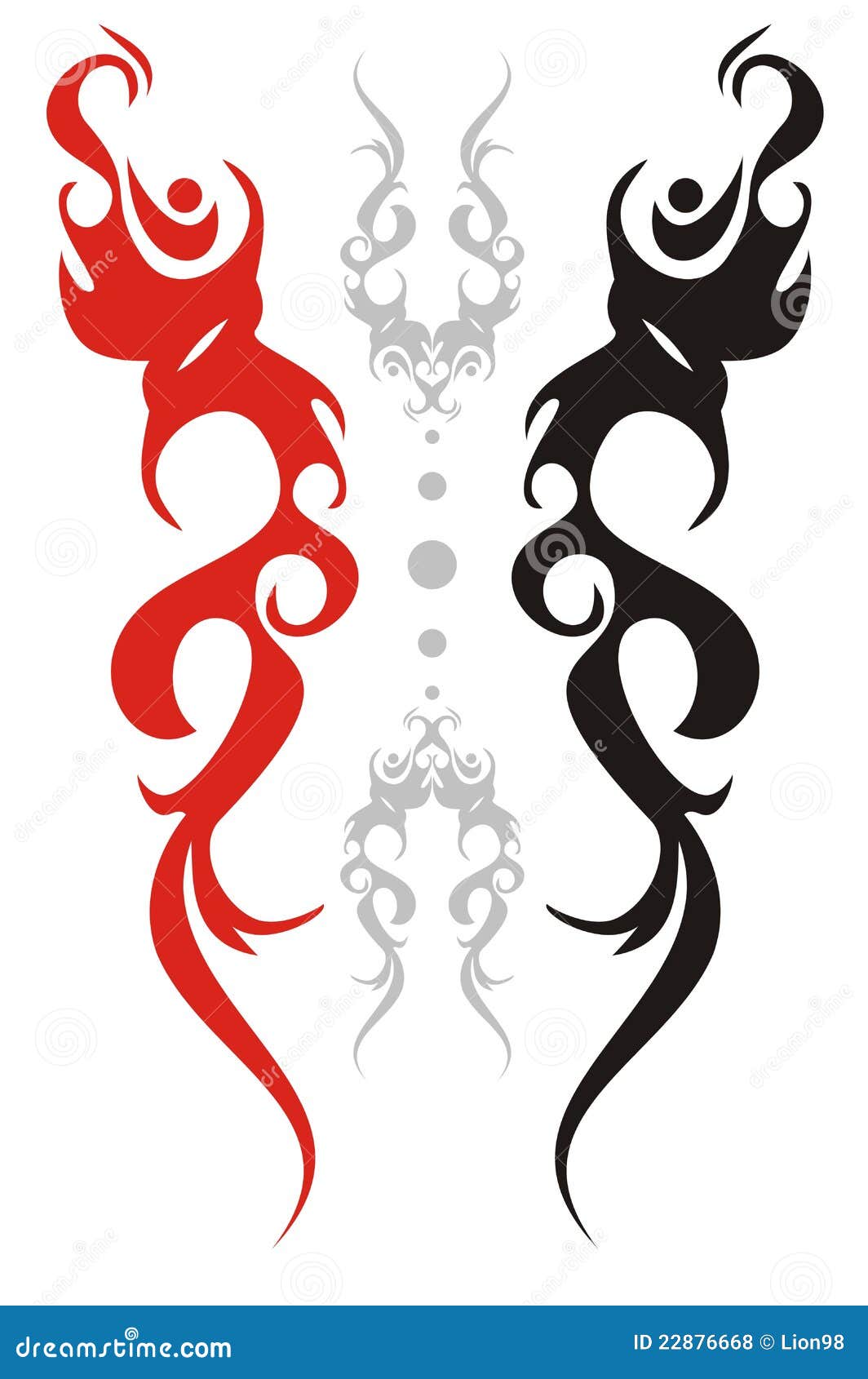 Tribal Element In Aztec Stile, Tribal Design Isolated On Pastel ...