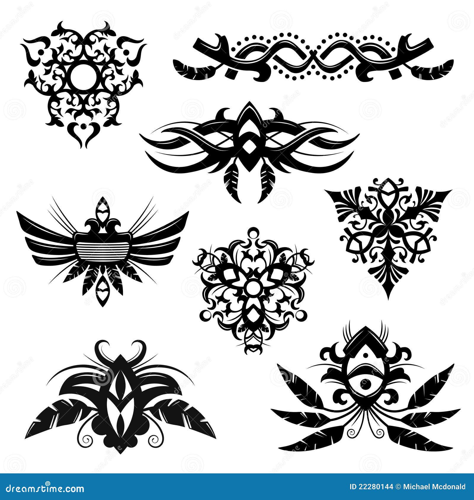 Tribal elements stock vector. Illustration of element - 22280144