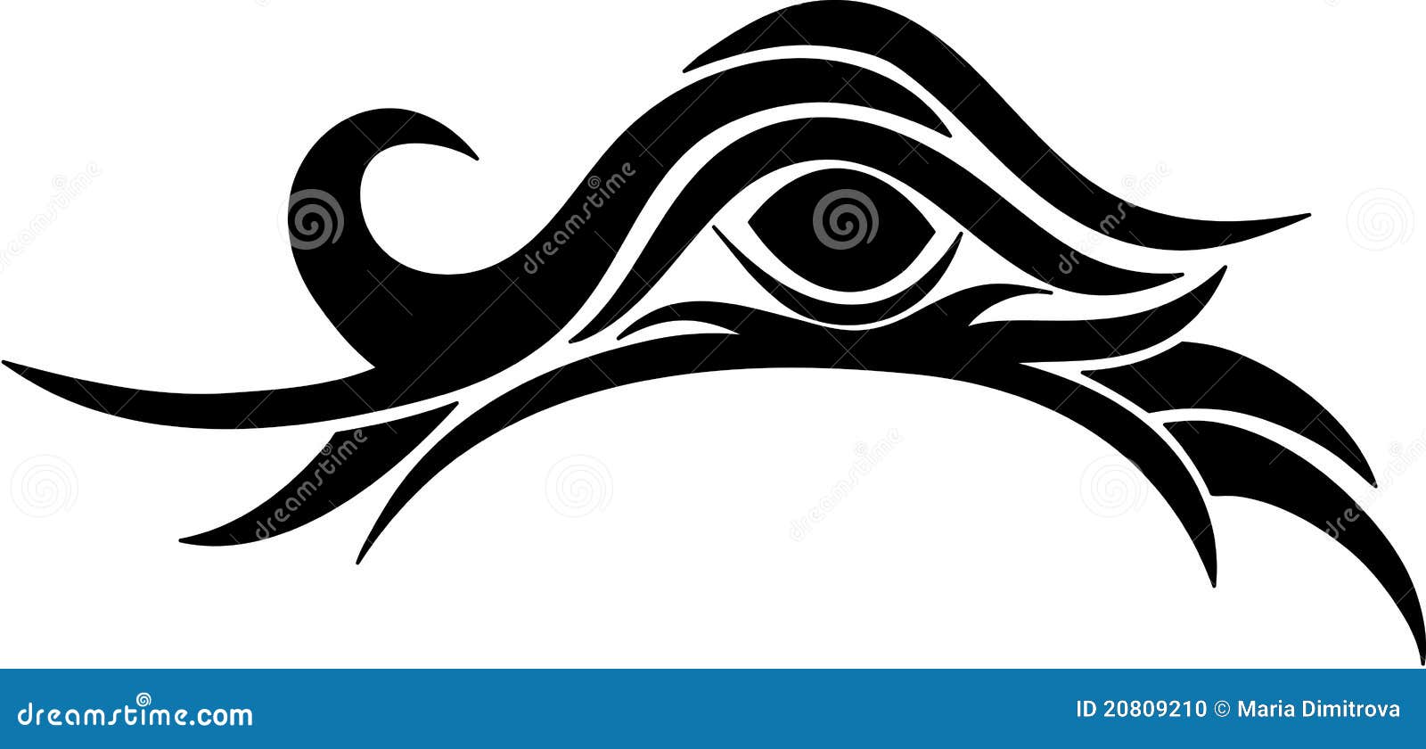 Tribal eye stock illustration. Illustration of black - 20809210
