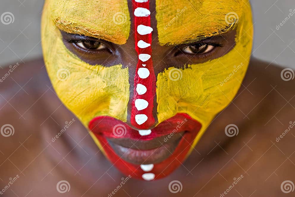 Tribal face stock photo. Image of lines, background, design - 3148430