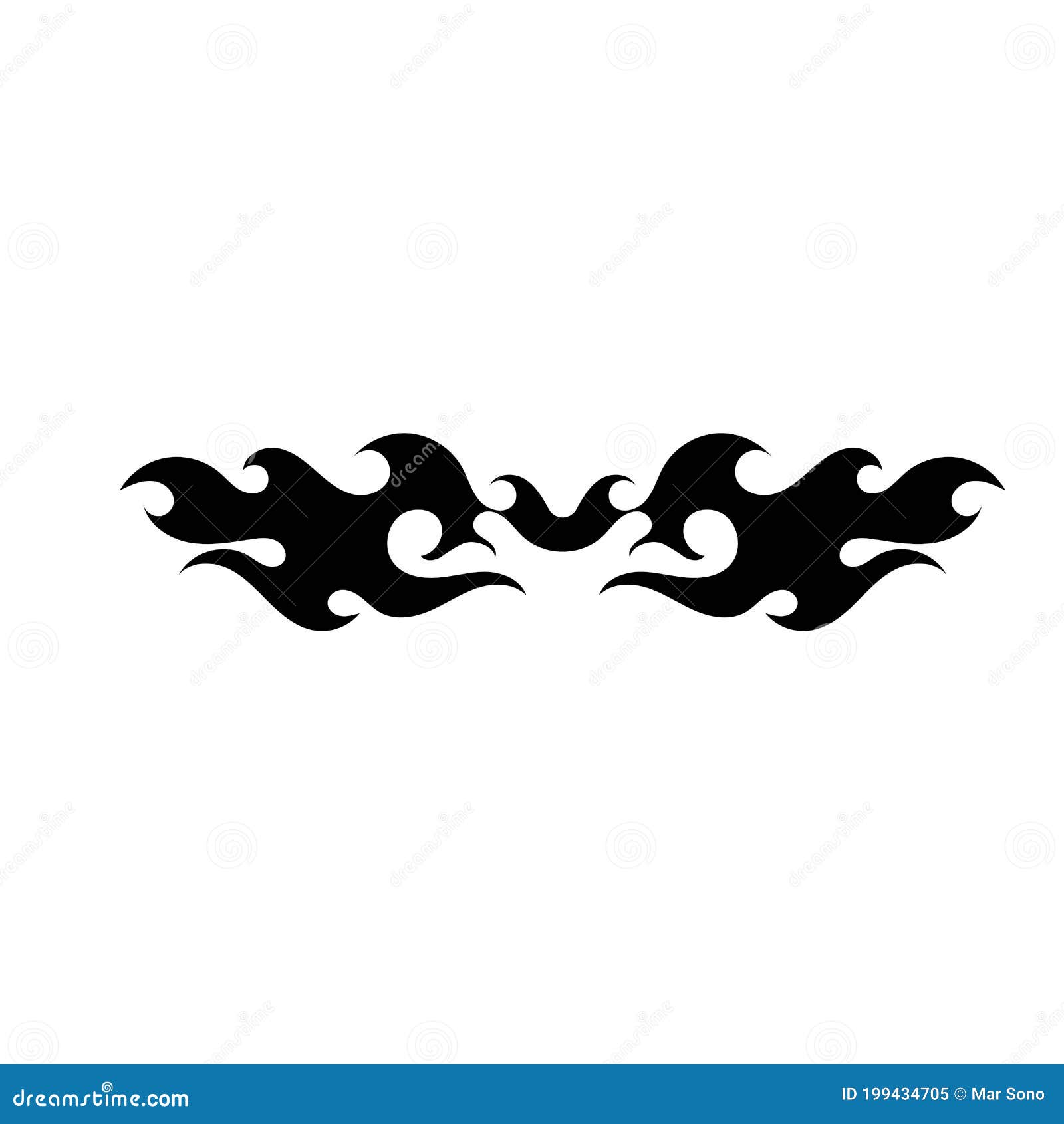 Tribal Flame Vector Symbol Image Template Stock Vector - Illustration ...
