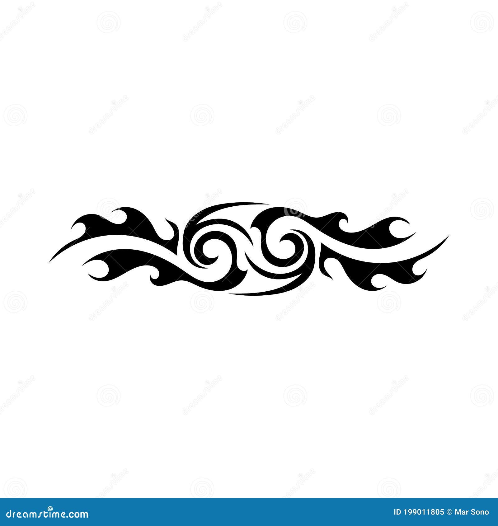 Tribal Flame Vector Symbol Image Template Stock Vector - Illustration ...