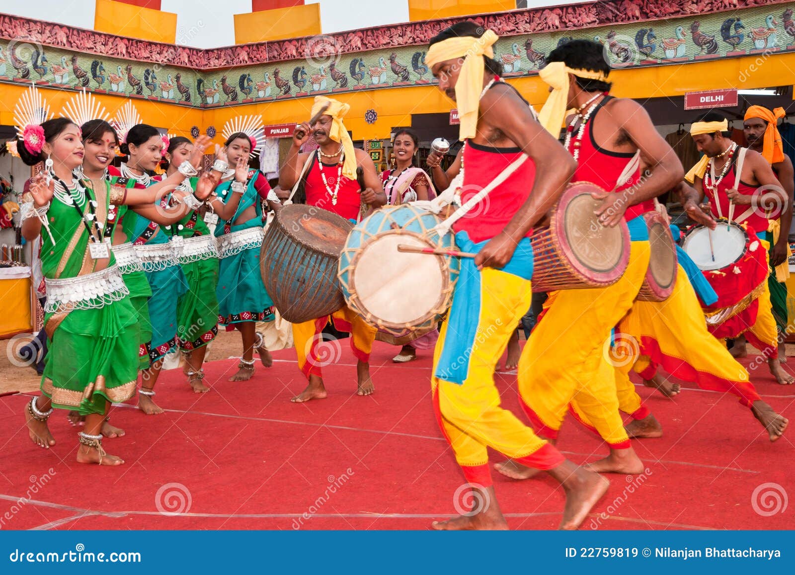 Tribal Folk Dance Editorial Stock Image - Image: 22759819