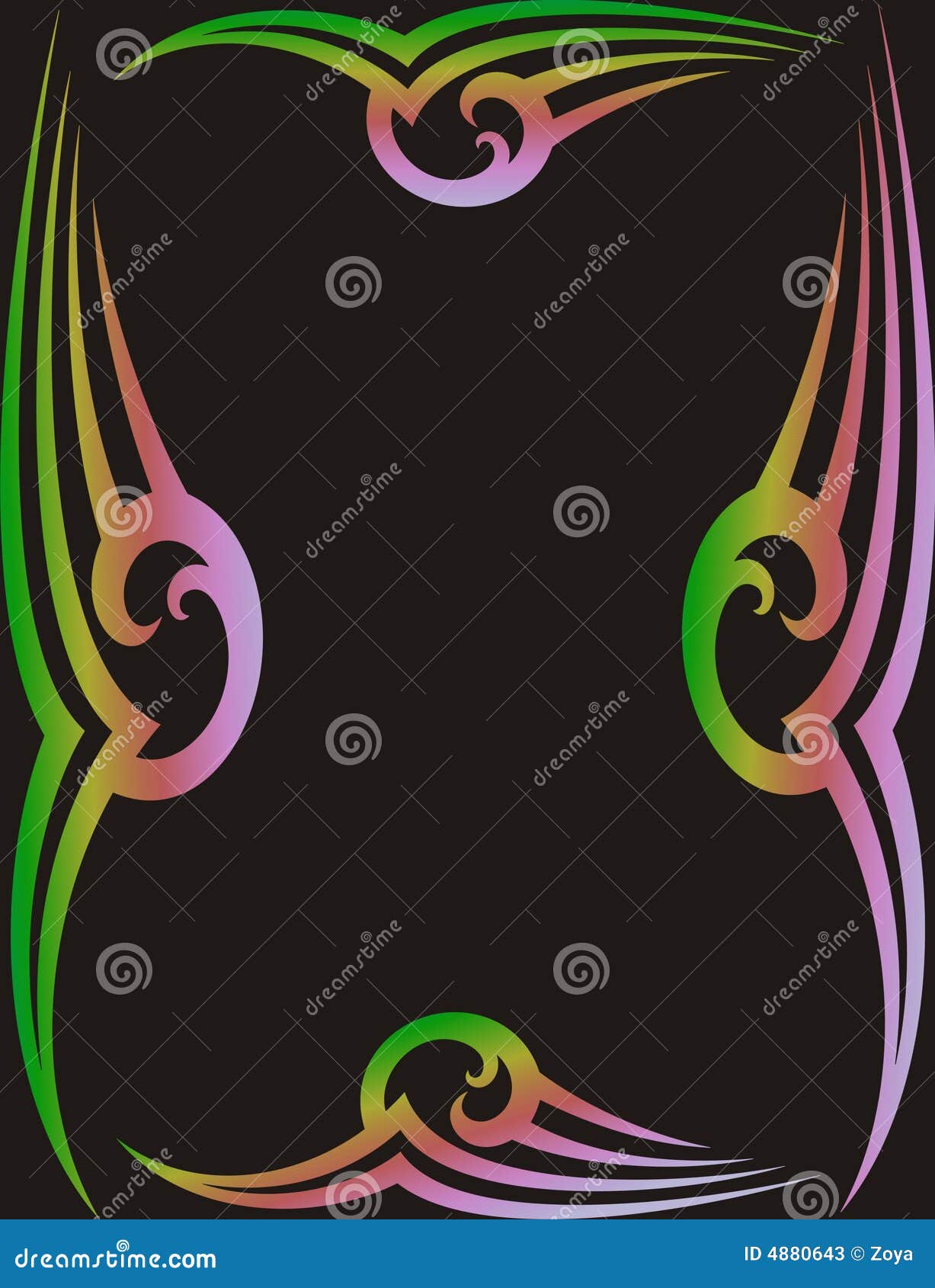 Tribal Frame Design Royalty-Free Stock Photography | CartoonDealer.com ...