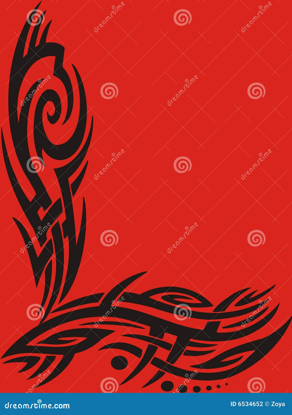 Tribal Frame Design Royalty-Free Stock Photography | CartoonDealer.com ...