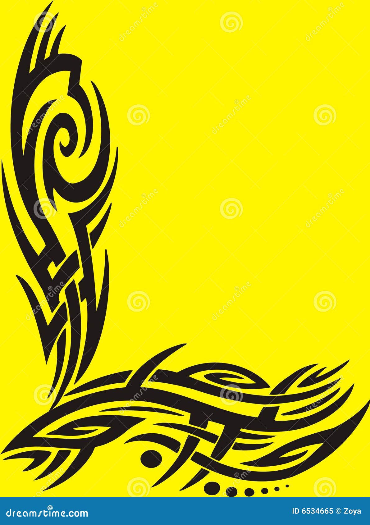 Tribal Frame Design Royalty-Free Stock Photography | CartoonDealer.com ...