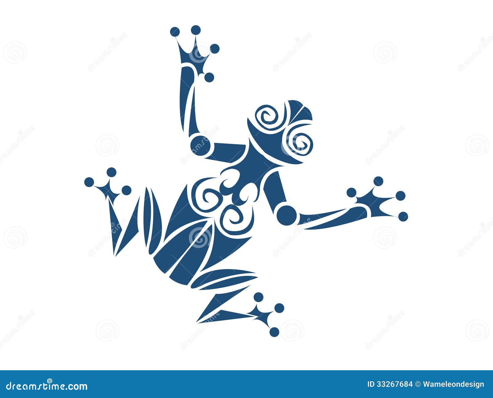 Tribal frog stock vector. Illustration of clipart, little - 33267684