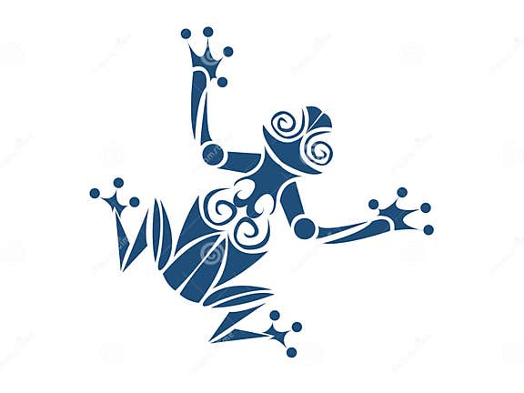 Tribal frog stock vector. Illustration of clipart, little - 33267684